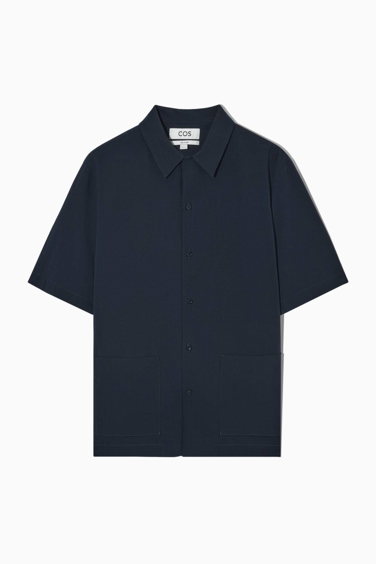 KURZARMHEMD AUS BAUMWOLL-SEERSUCKER - Kurzarm - Normale Länge ...