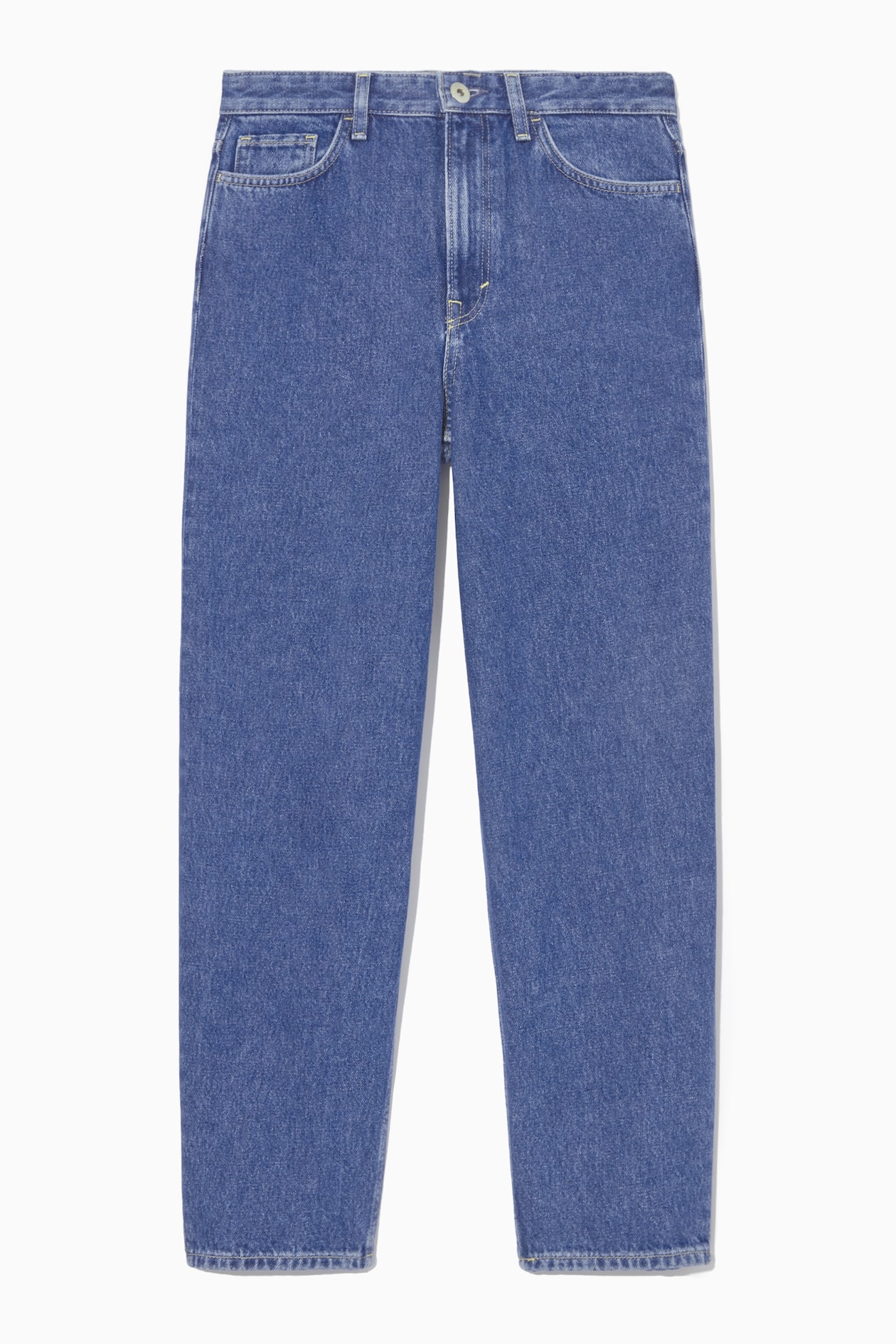 JEANS ARCH – AVSMALNANDE - Hög midja - Ankellång - TVÄTTAD BLÅ - DAM ...