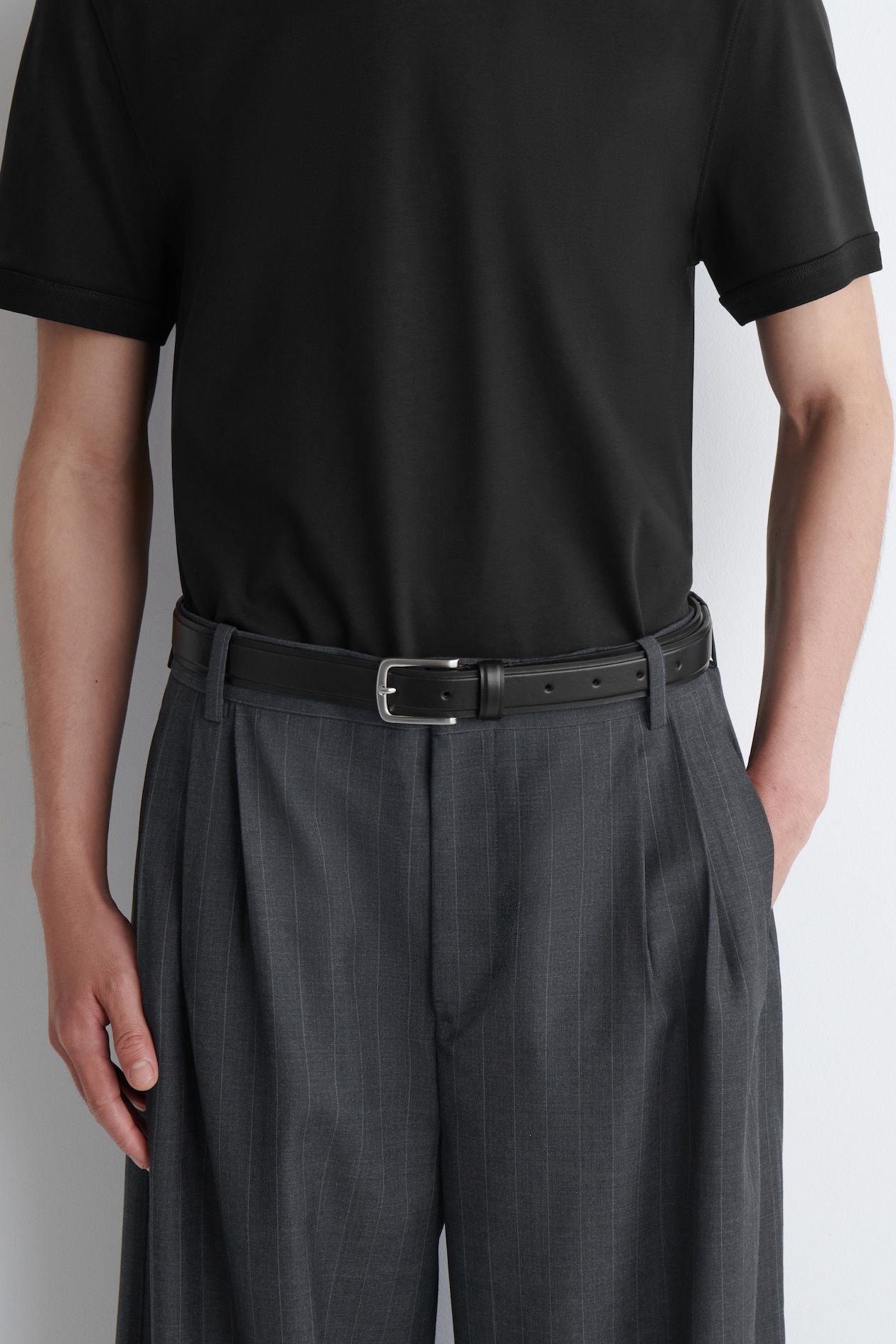 - Curea din piele embosată - NEGRU - BĂRBAŢI | H&M RO