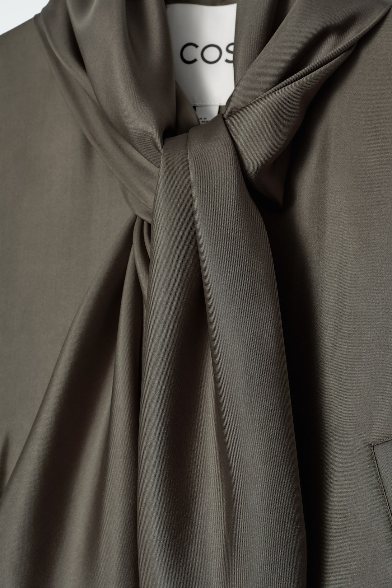 WATTIERTE BOMBERJACKE AUS SEIDE MIT SCHALDETAIL - BRONZE - DAMEN | H&M CH