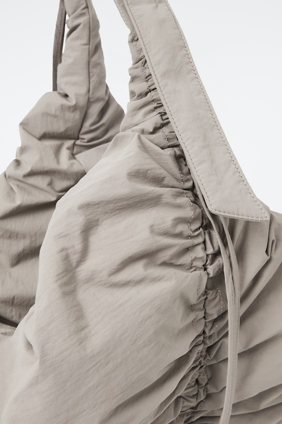 CANOPY OVERSIZED CROSSBODY BAG - NYLON - STONE - Ladies | H&M GB