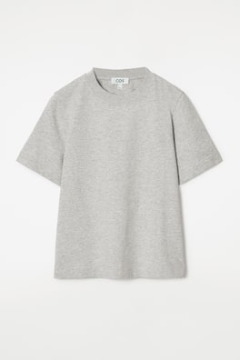 CLEAN CUT REGULAR T-SHIRT - GREY MARL - Ladies | H&M GB