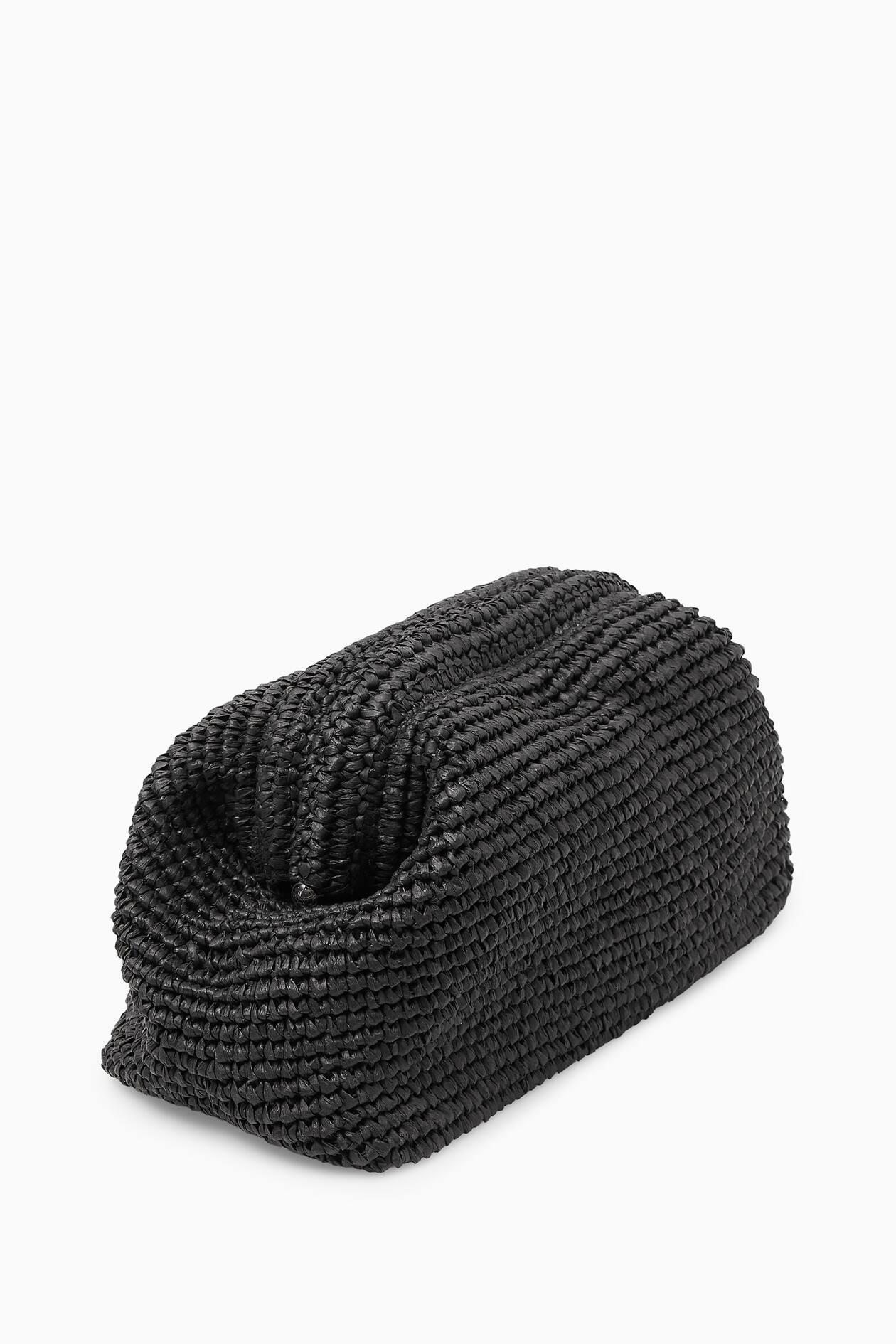 FRAMED CLUTCH - RAFFIA - BLACK - Ladies | H&M GB