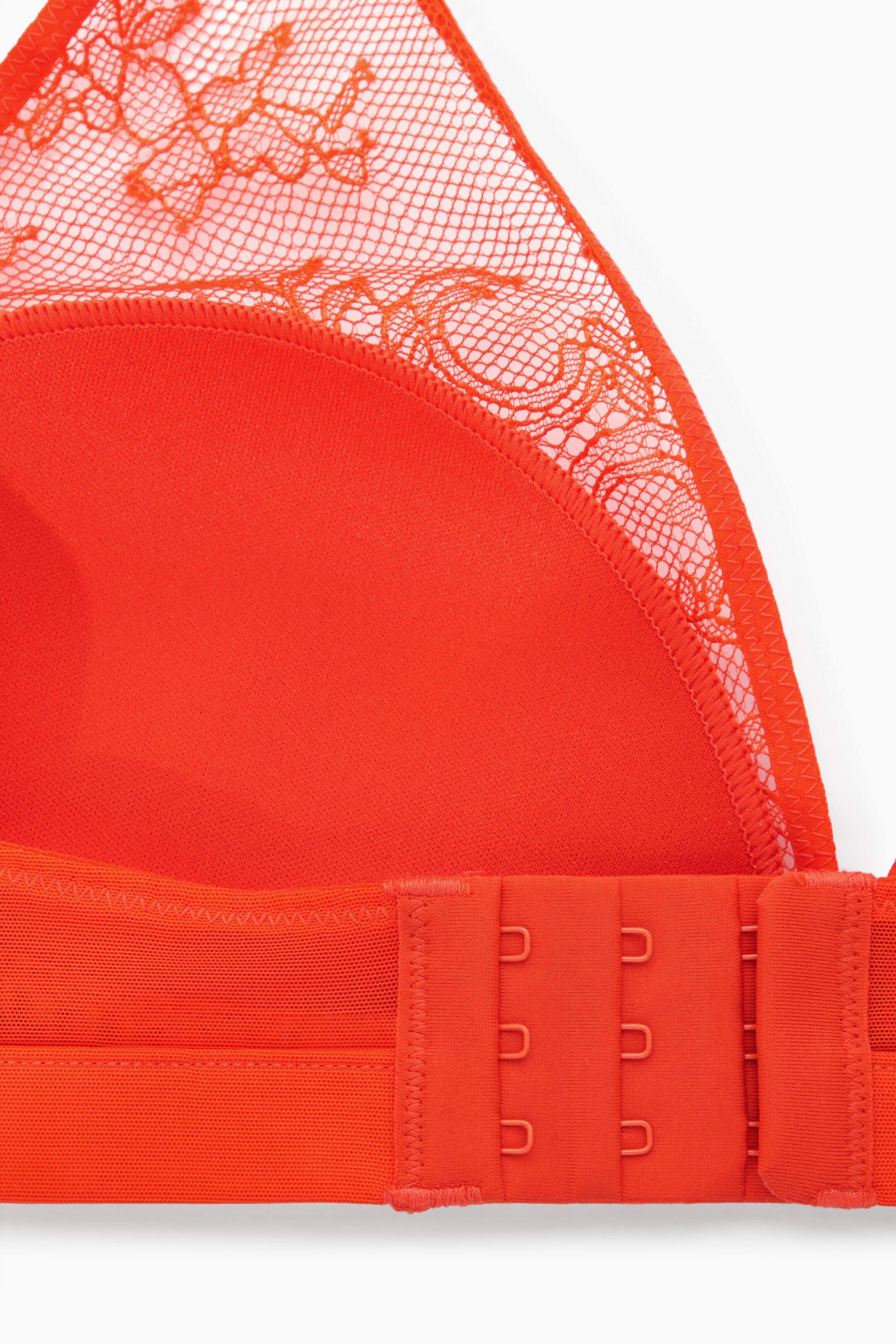 PADDED LACE BRA - ORANGE - Ladies | H&M GB