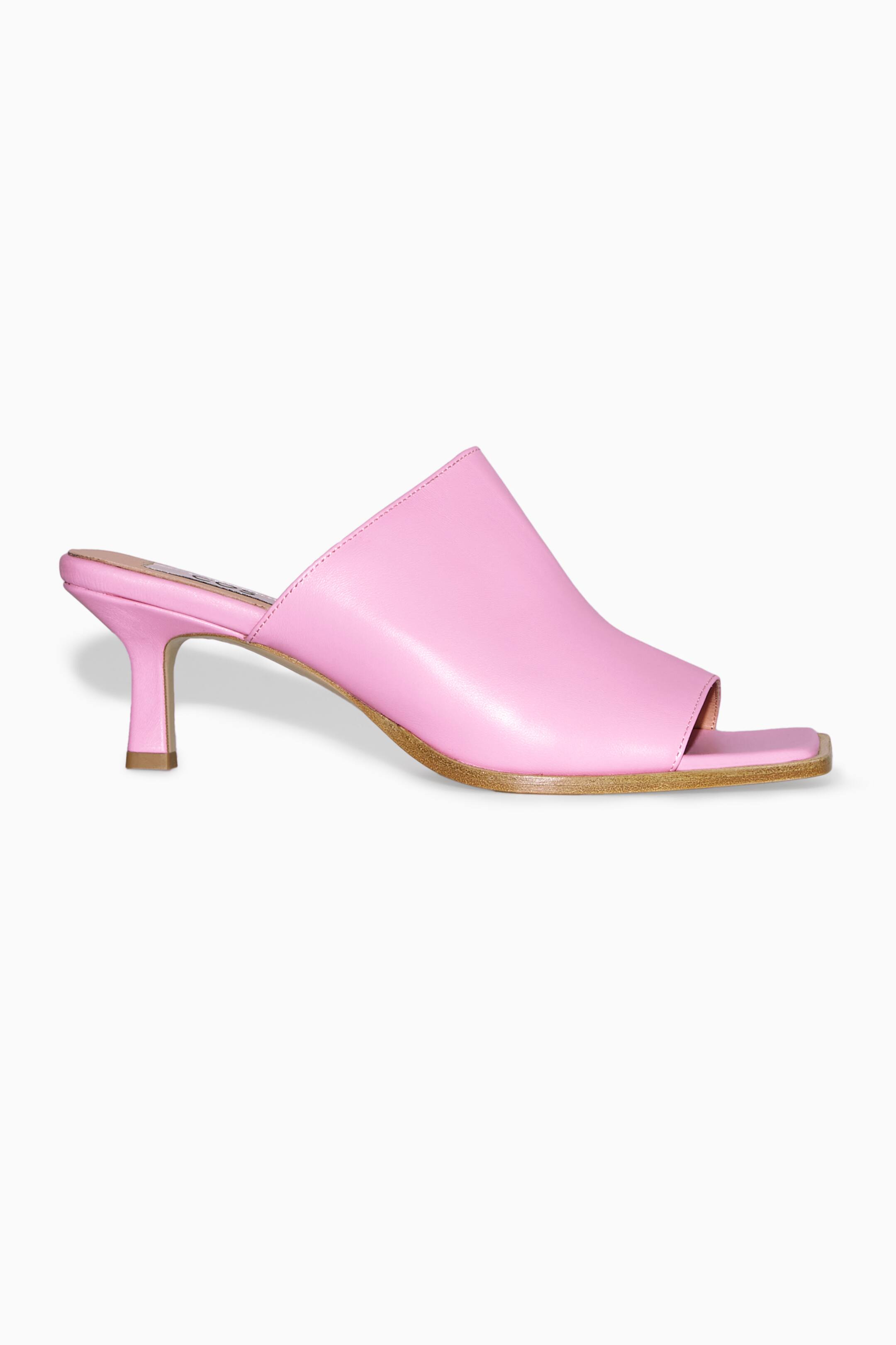LEATHER MULES - PINK - Ladies | H&M GB