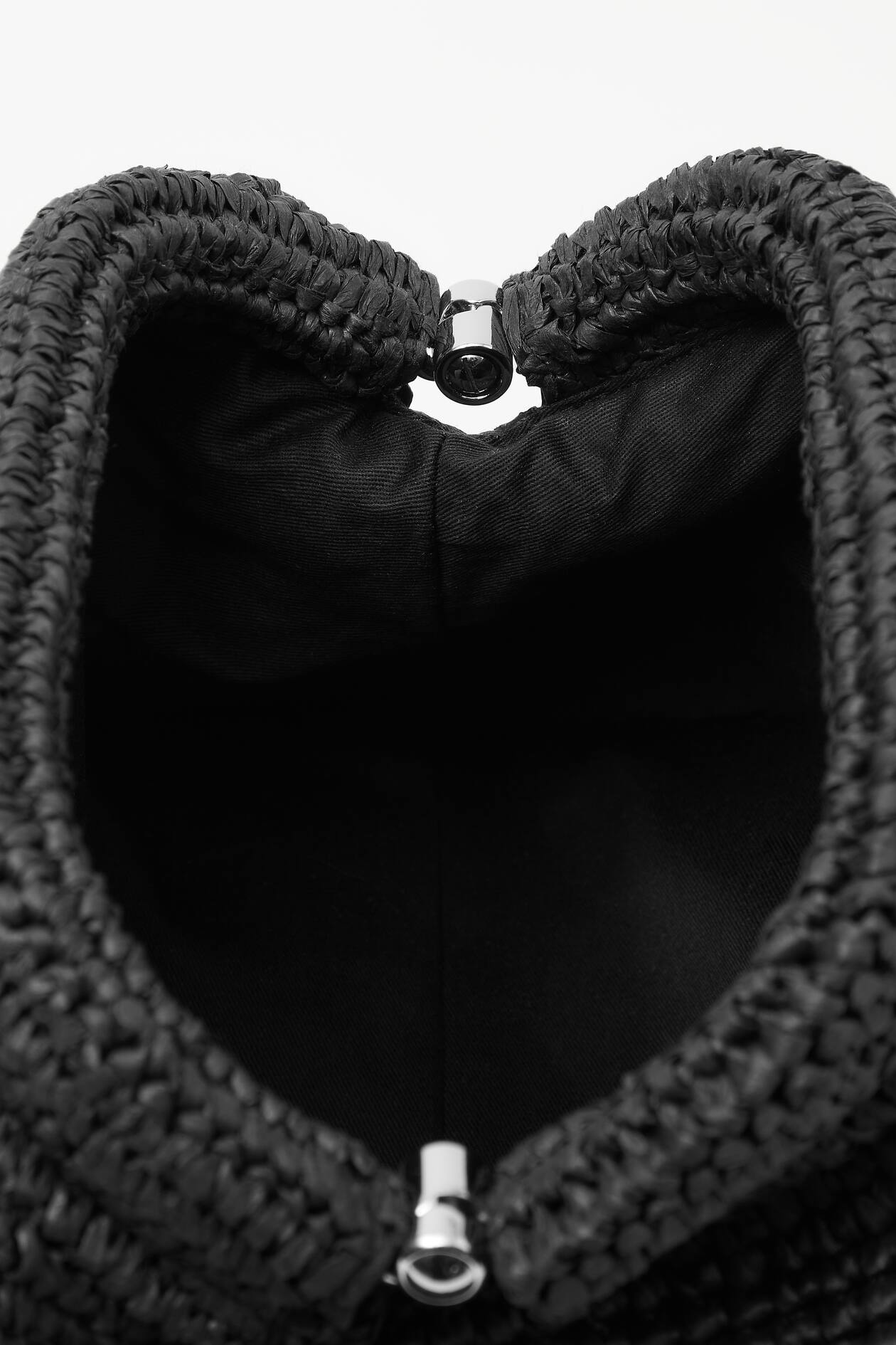 FRAMED CLUTCH - RAFFIA - BLACK - Ladies | H&M GB