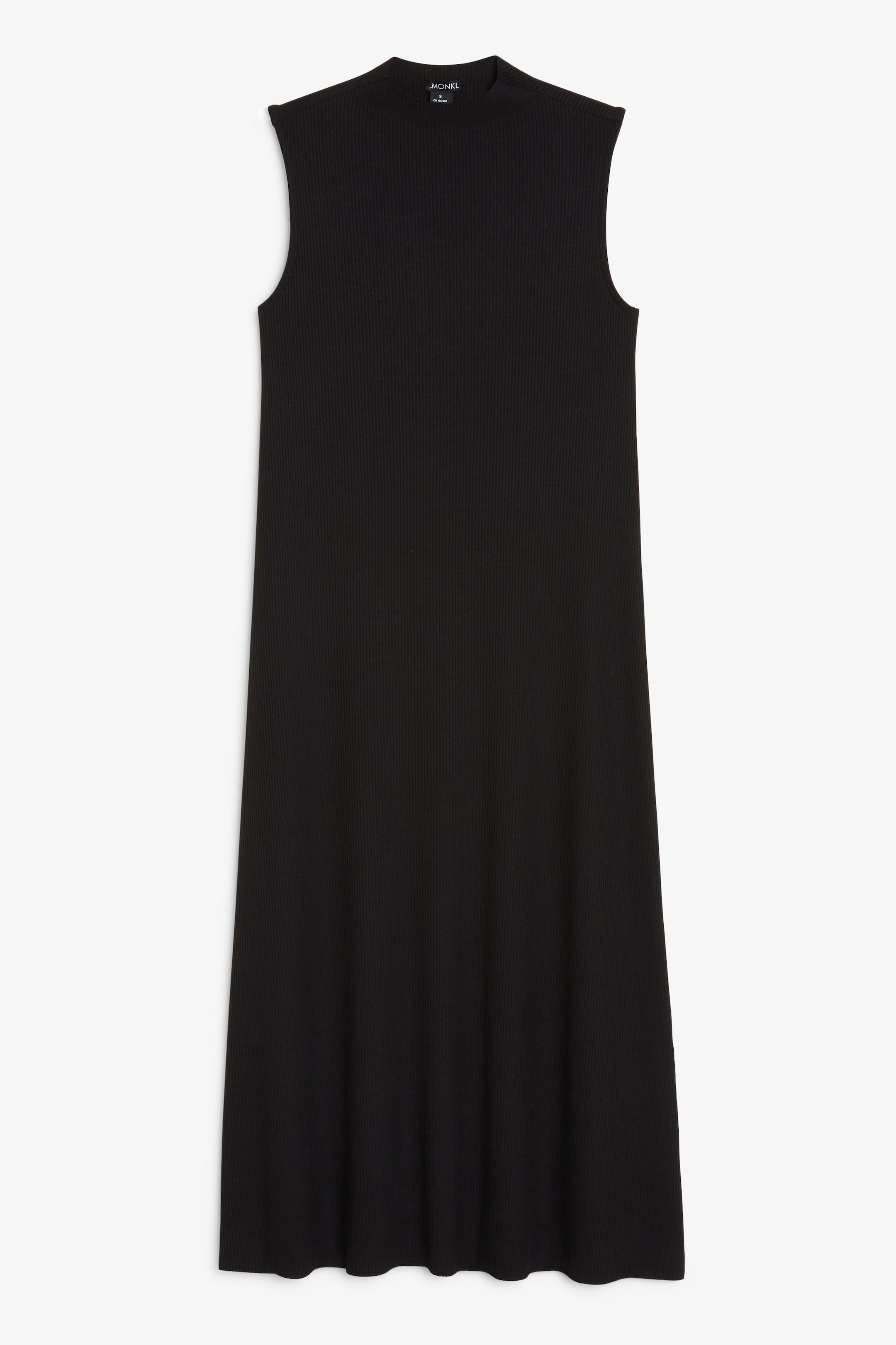 Long ribbed sleeveless dress - Sort - DAME | H&M DK