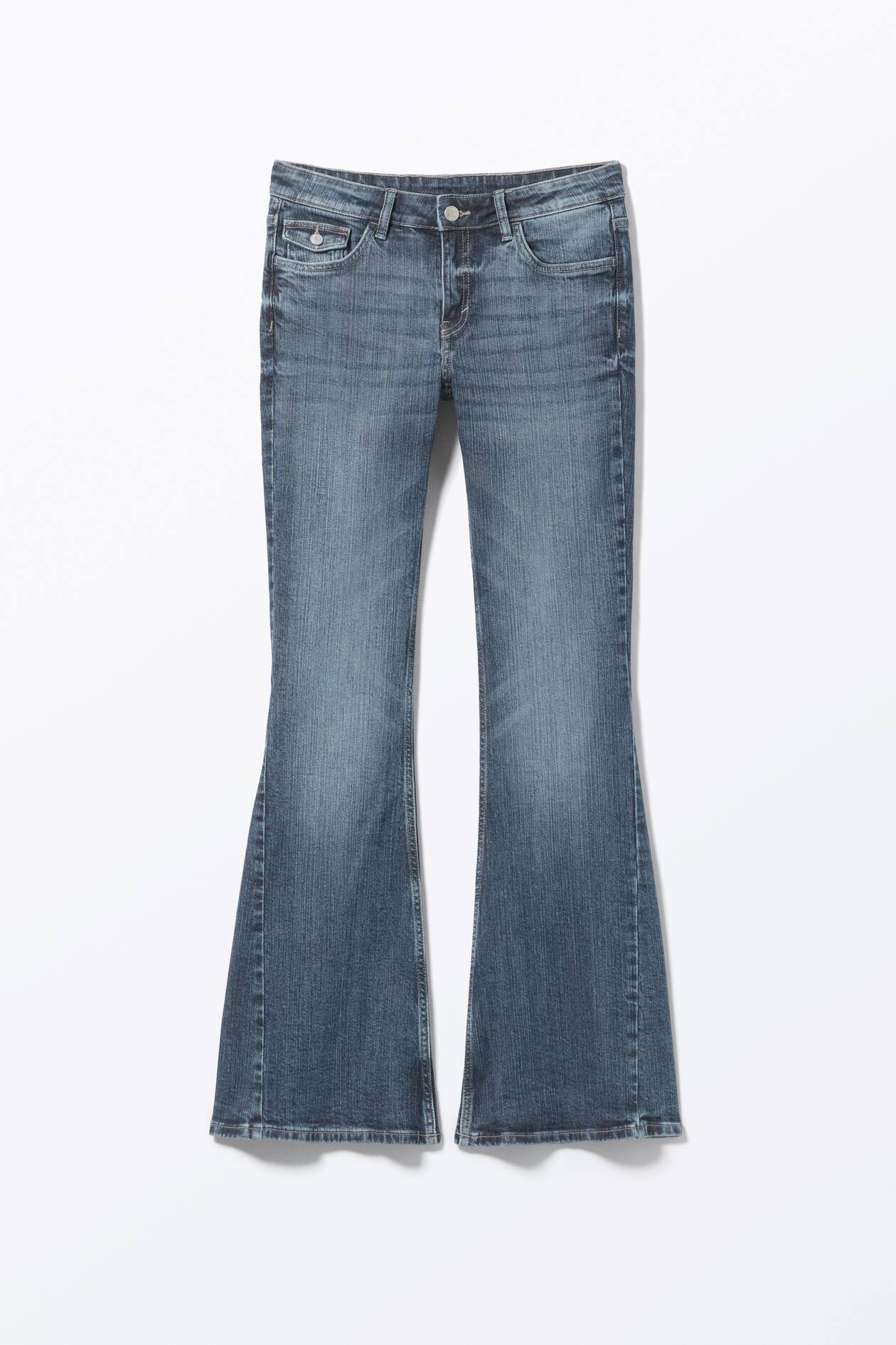 Jean Cheri taille basse évasé - Bleu coucher de soleil - FEMME | H&M FR