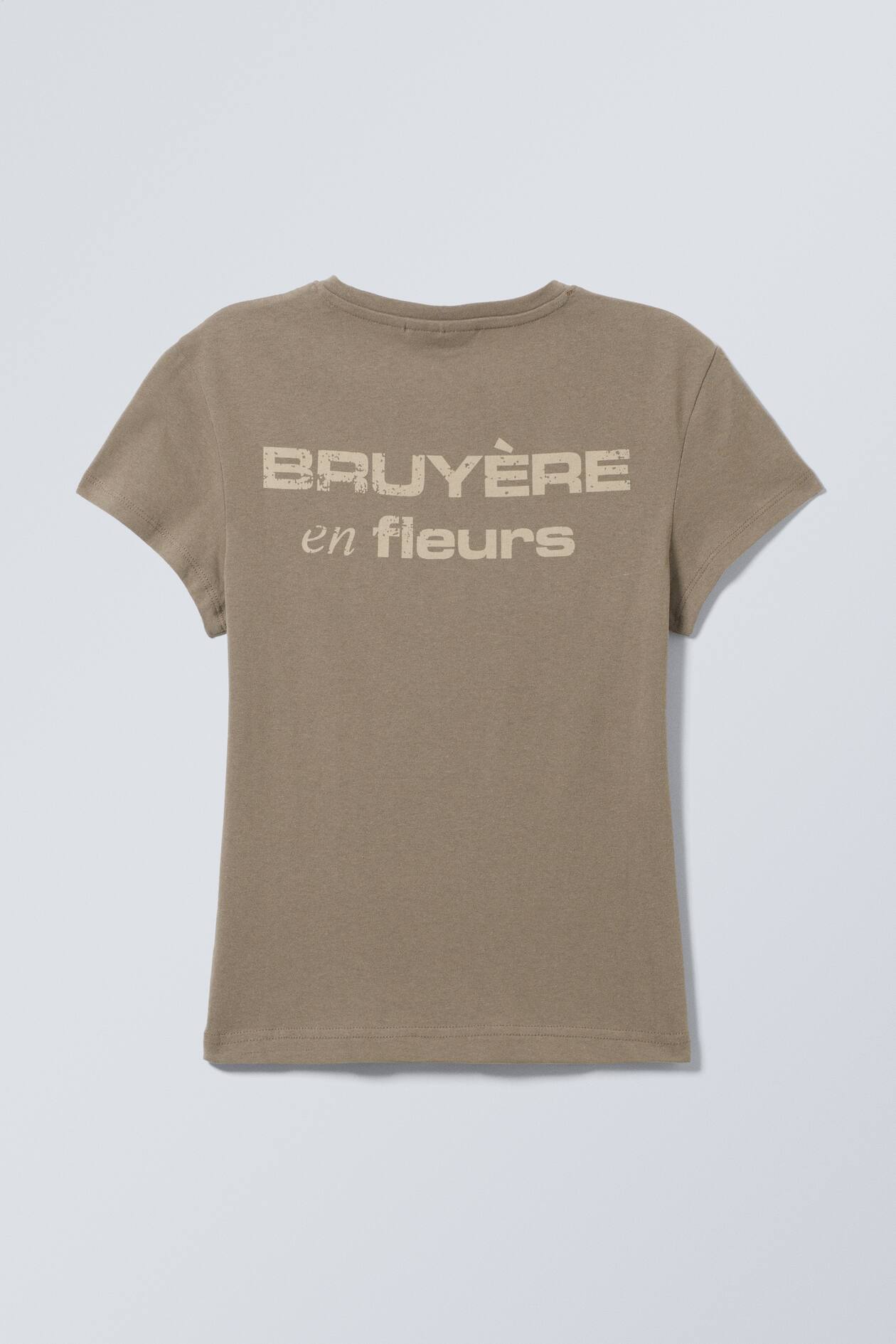 Pudełkowy T-shirt z krótkim rękawem - Dusty Mole - Bruyére en fleurs ...