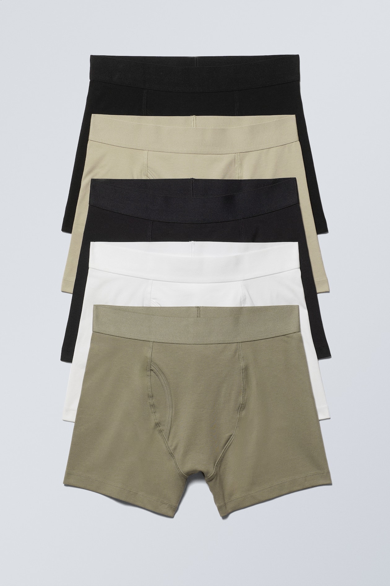 Lot de 5 boxers - Noir/vert/blanc/gris/rouge - HOMME | H&M FR