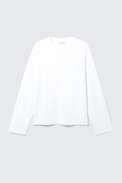 Great Boxy Long Sleeve T-shirt - White - Men | H&M GB