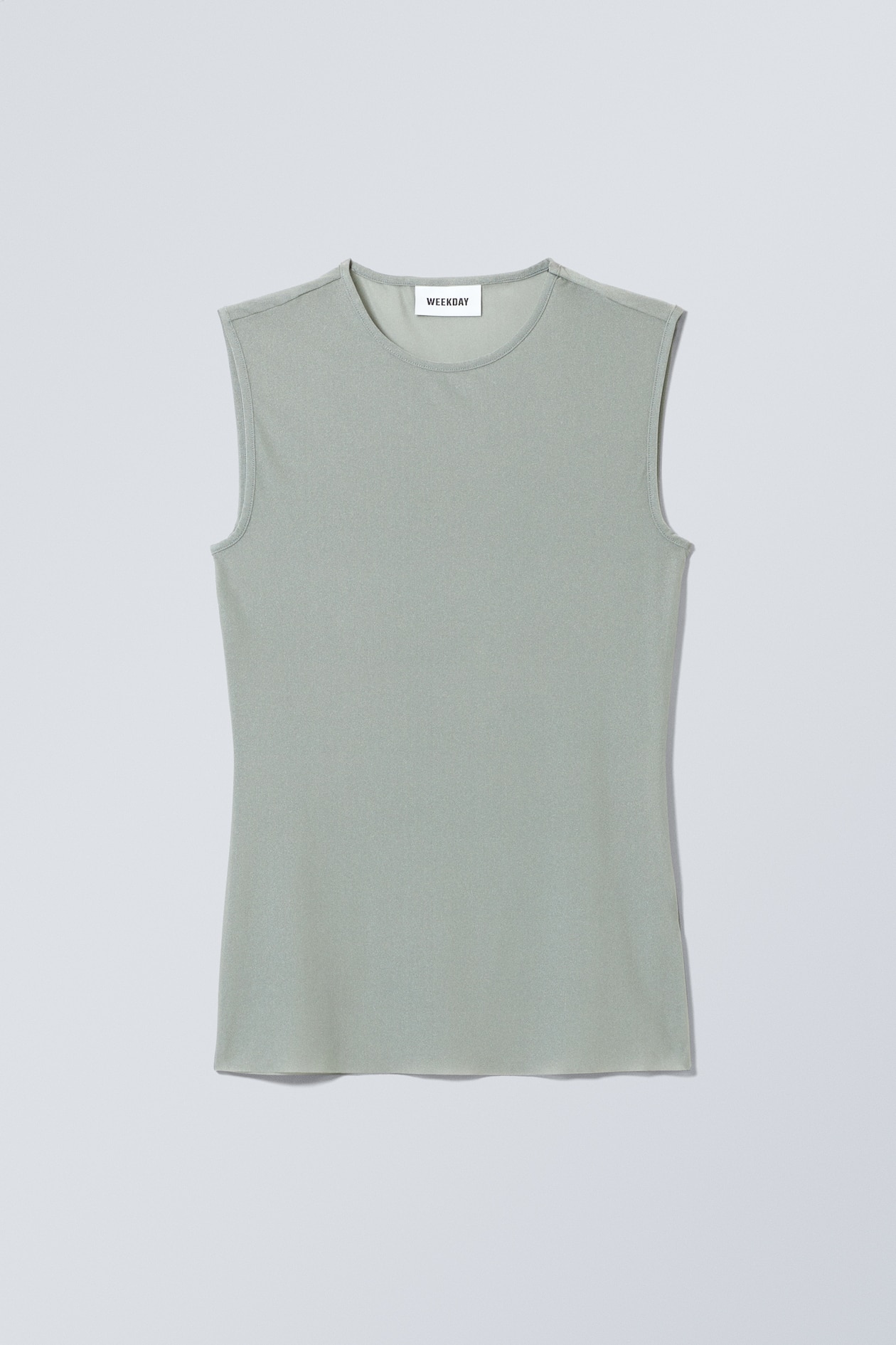 Transparent Tank Top - Dusty Grey - Ladies | H&M GB