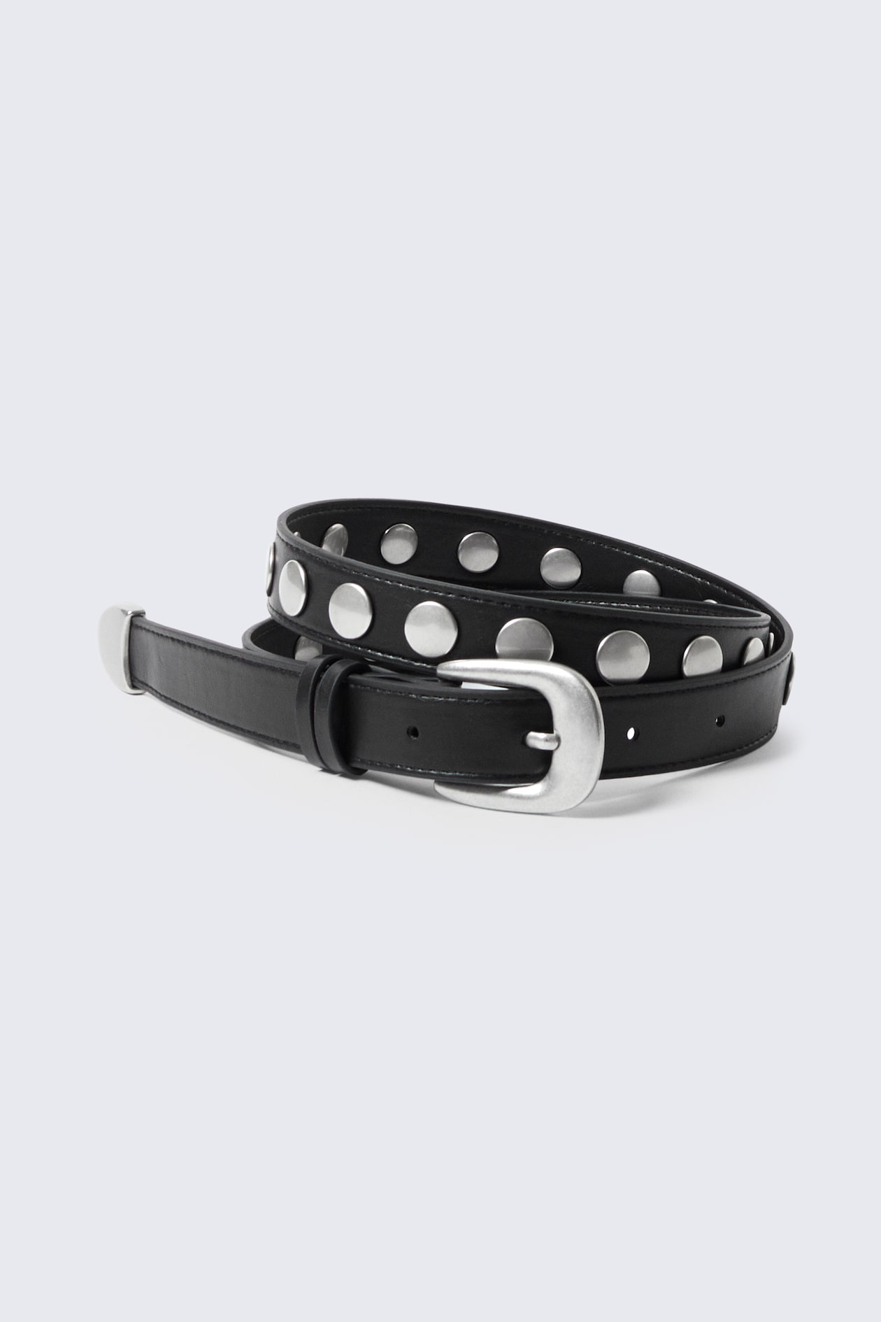 Studded Faux Leather Belt - Black - Ladies | H&M GB
