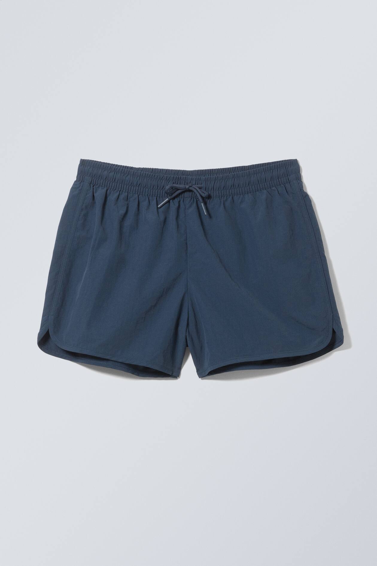 Calções de banho estruturados até meio da coxa - Dark Blue - HOMEM | H&M PT