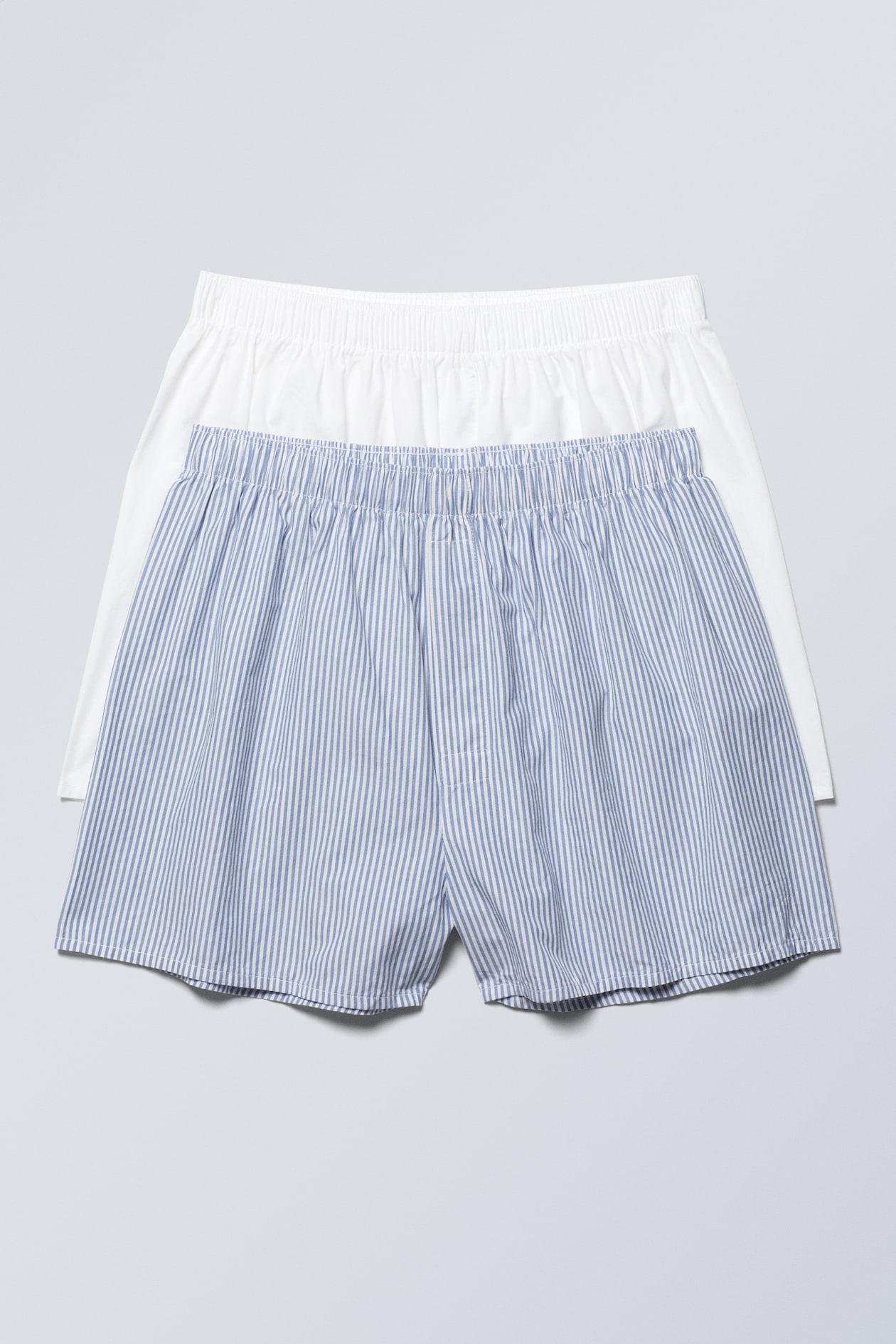 2 pares de boxers - Branco, riscas azuis - HOMEM | H&M PT