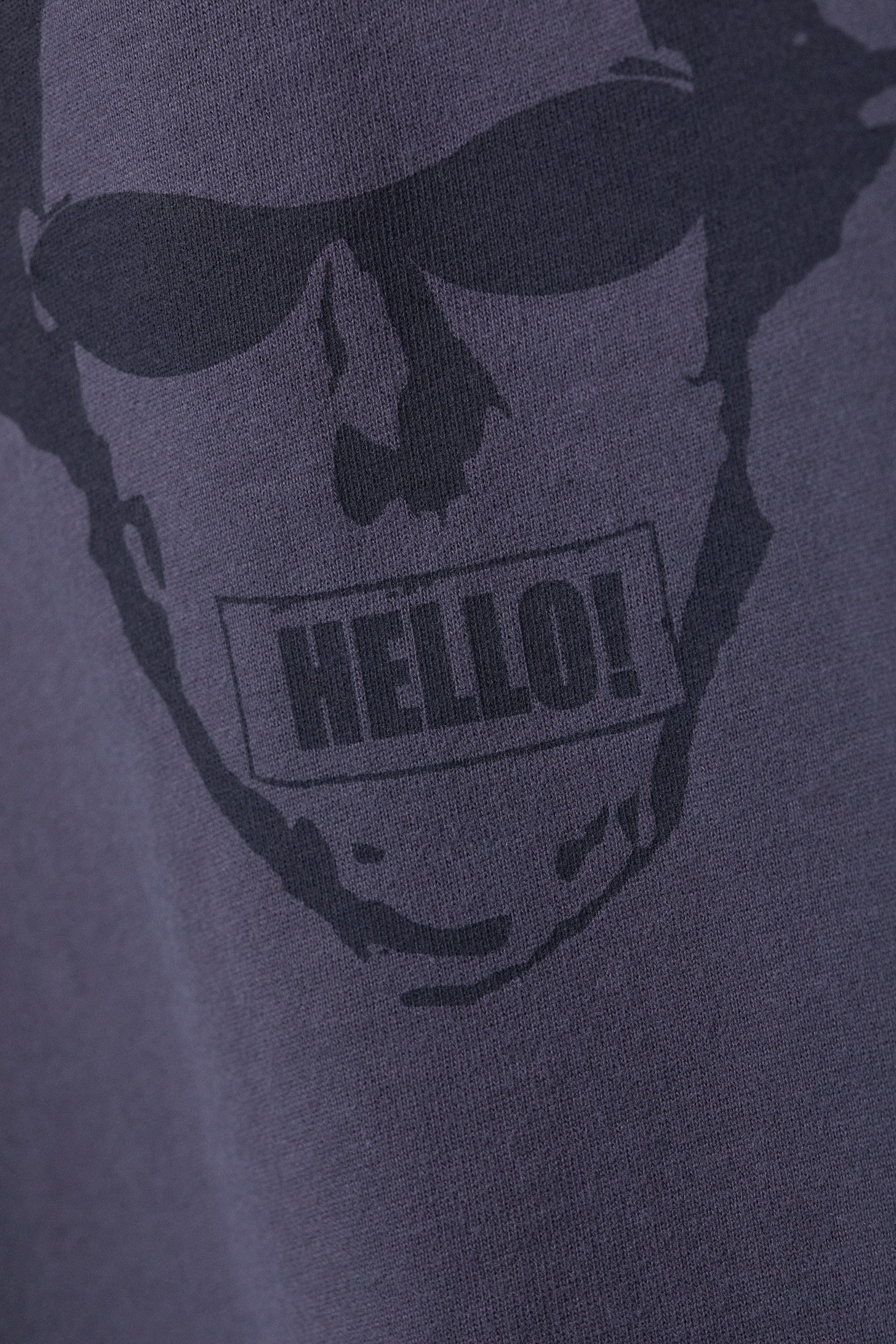 Great Boxy Printed Graphic Tee - Dark Purple - Hello Man - Men | H&M GB