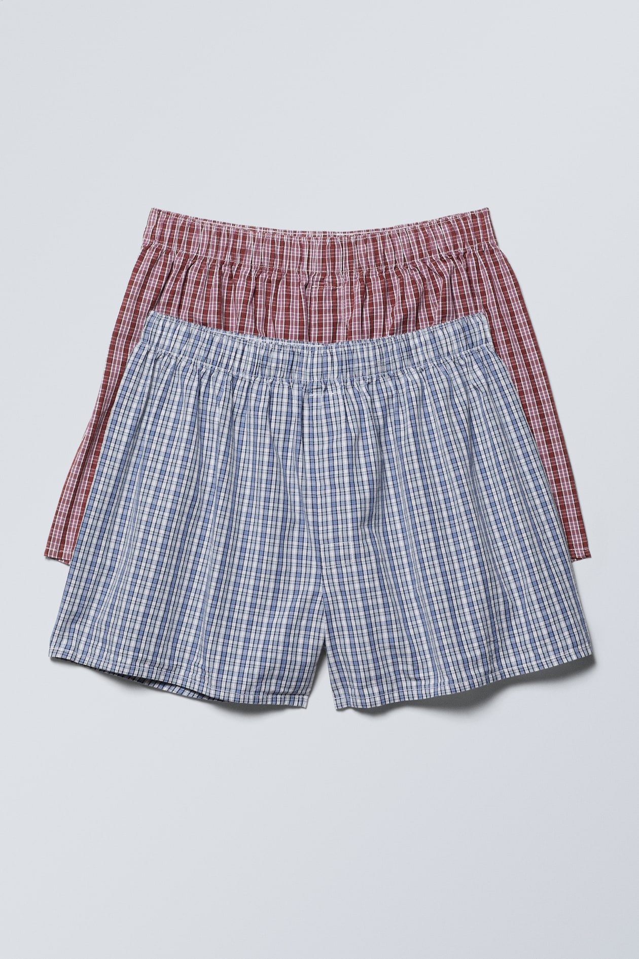 2-pack Boxer Shorts - Purple Checks Blue Checks - Men | H&M GB