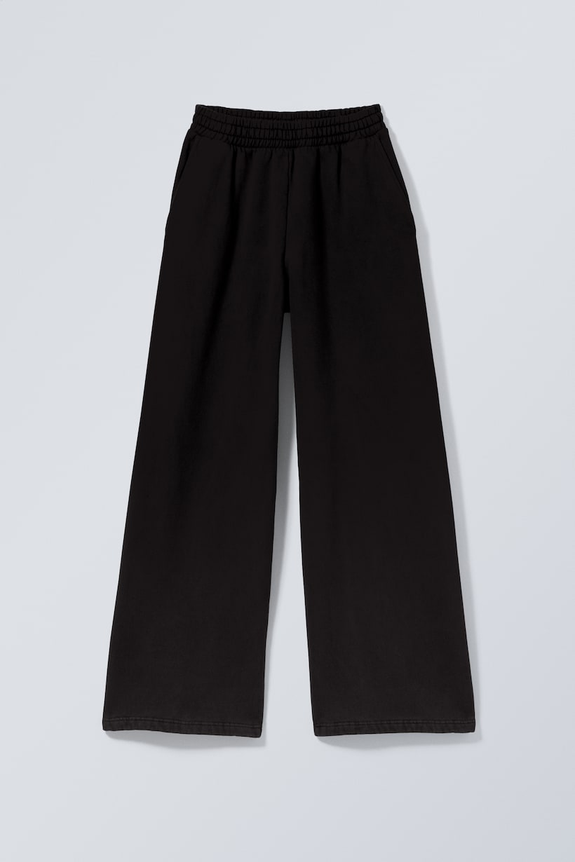Pantalon de jogging ample d’épaisseur moyenne - Noir - FEMME | H&M FR