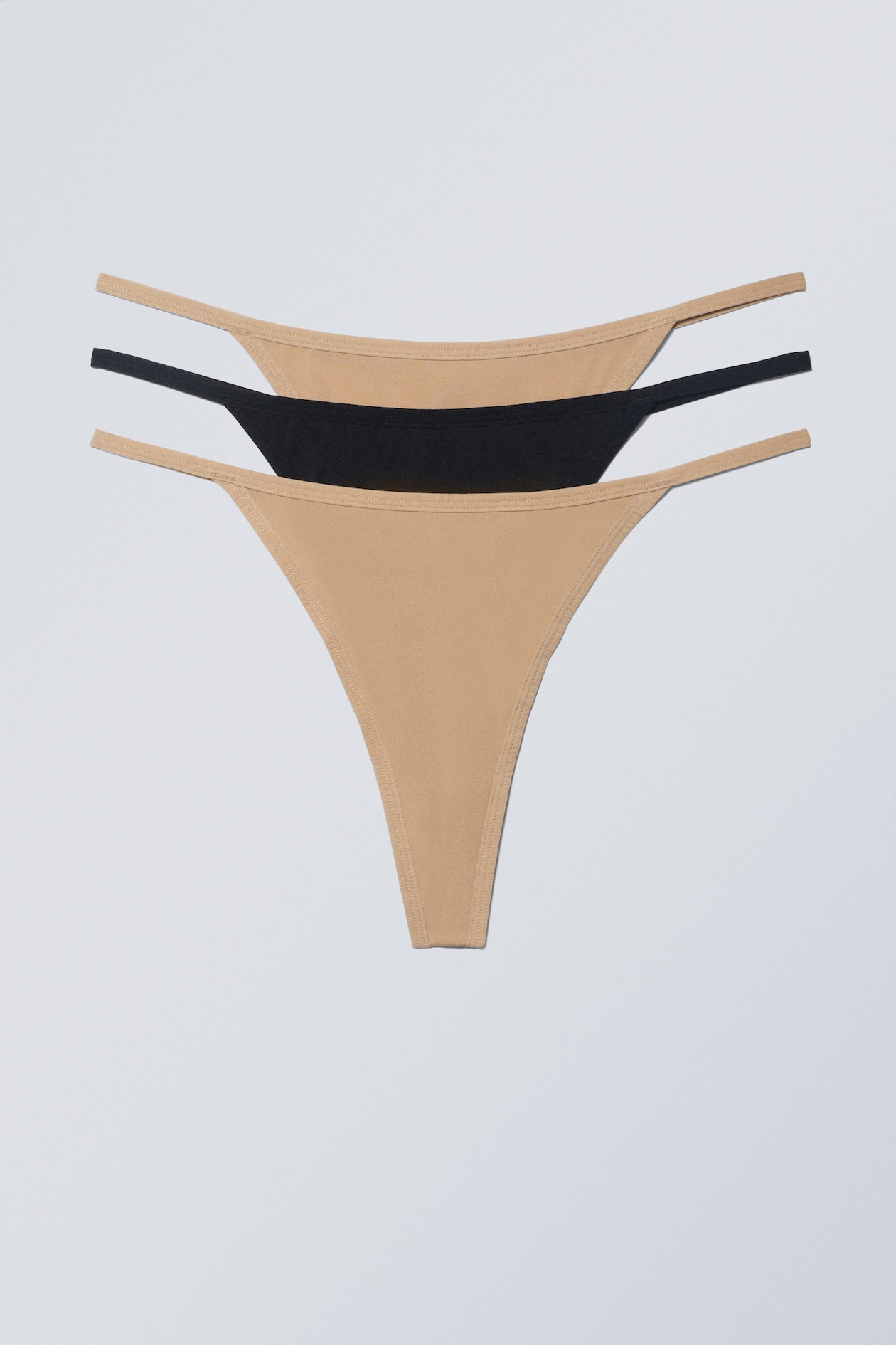 G-String-Tanga Soul im 3er-Pack - Schwarz/Beige - Ladies | H&M DE