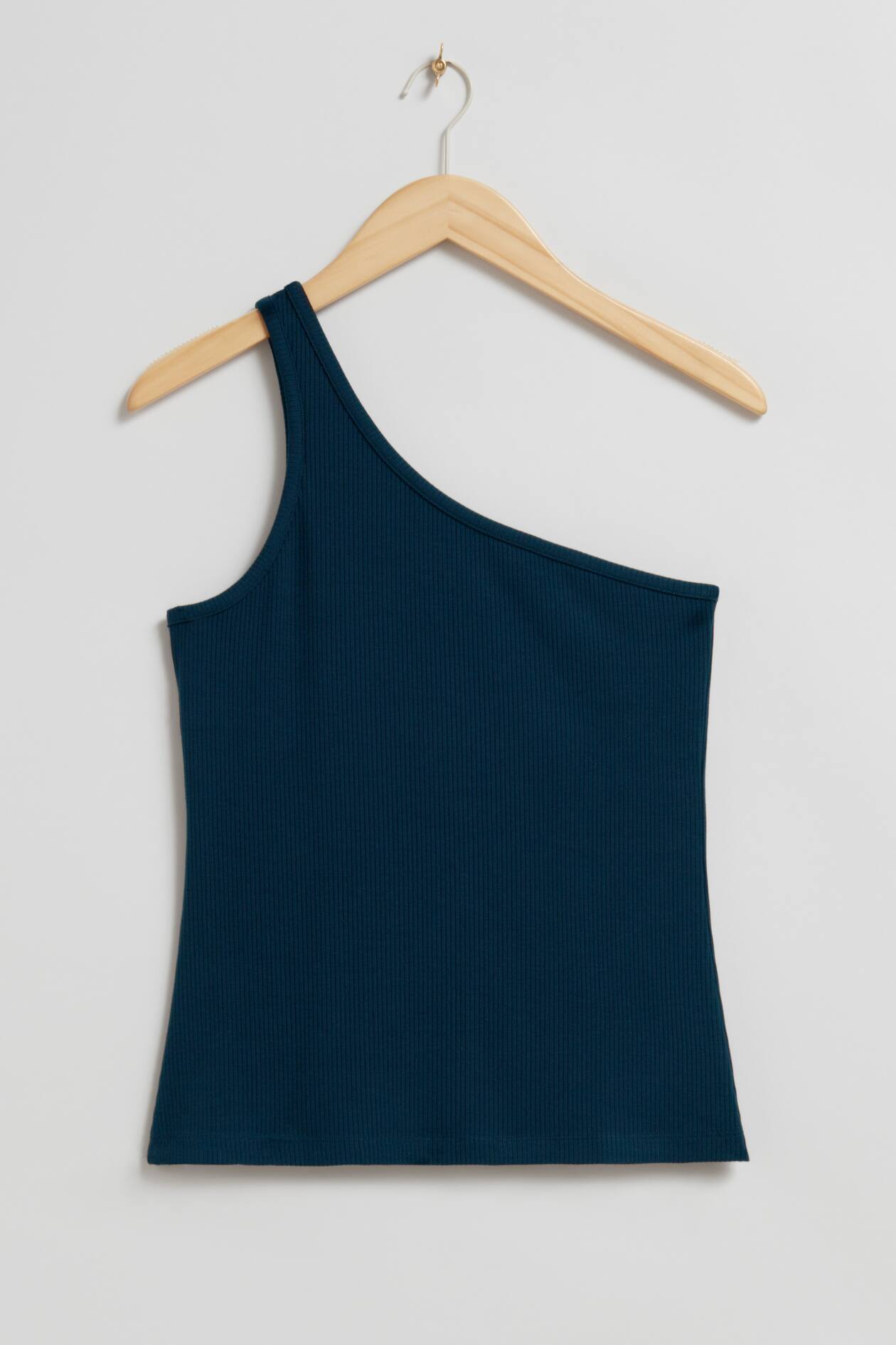 One Shoulder Top - Dark Blue - Ladies | H&M GB