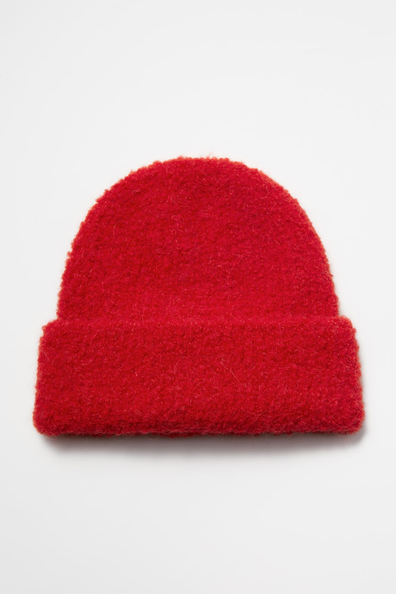 Alpaca-Blend Beanie - Ruby red - Ladies | H&M GB