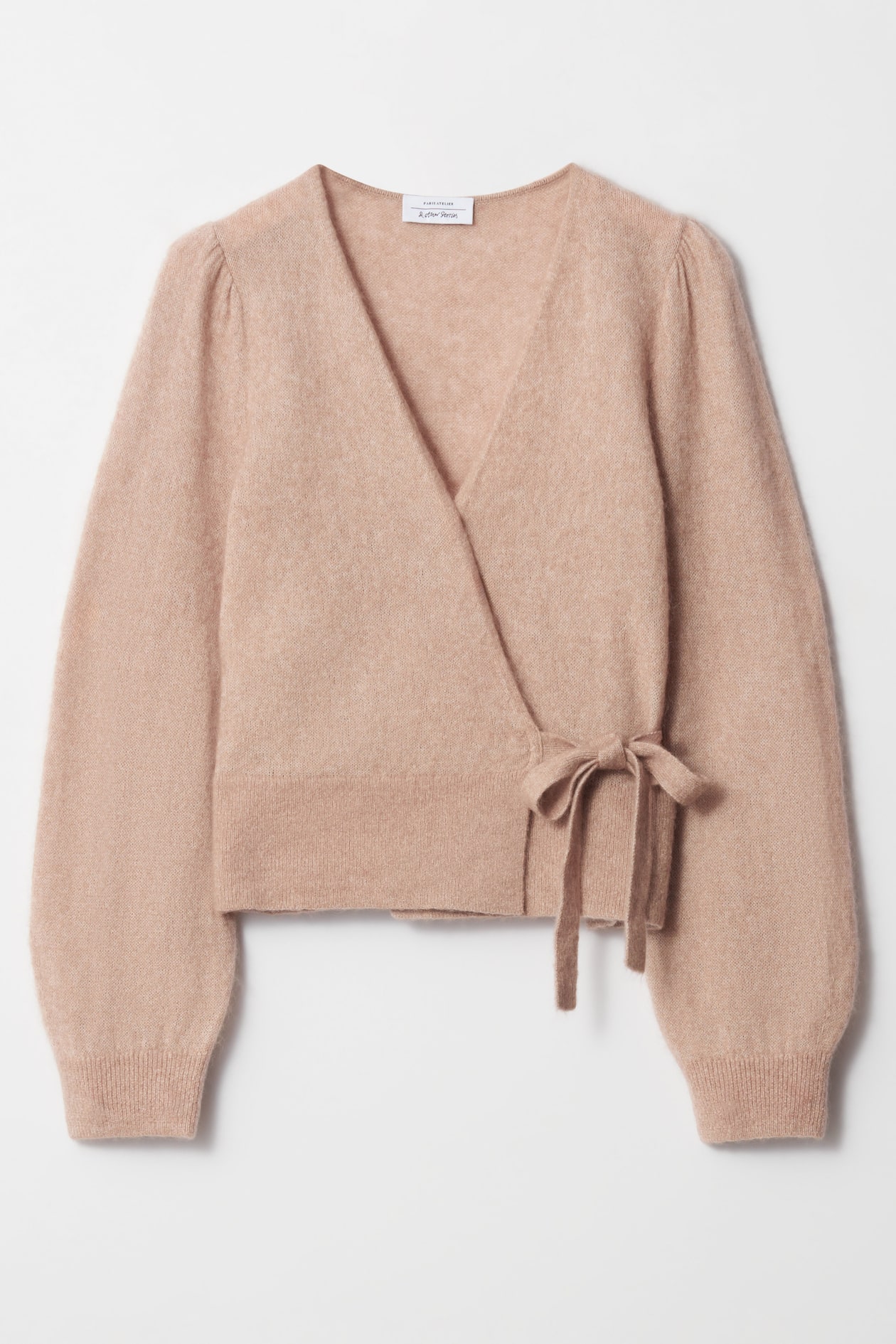 Mohair-Blend Wrap Cardigan - Beige - Ladies | H&M GB