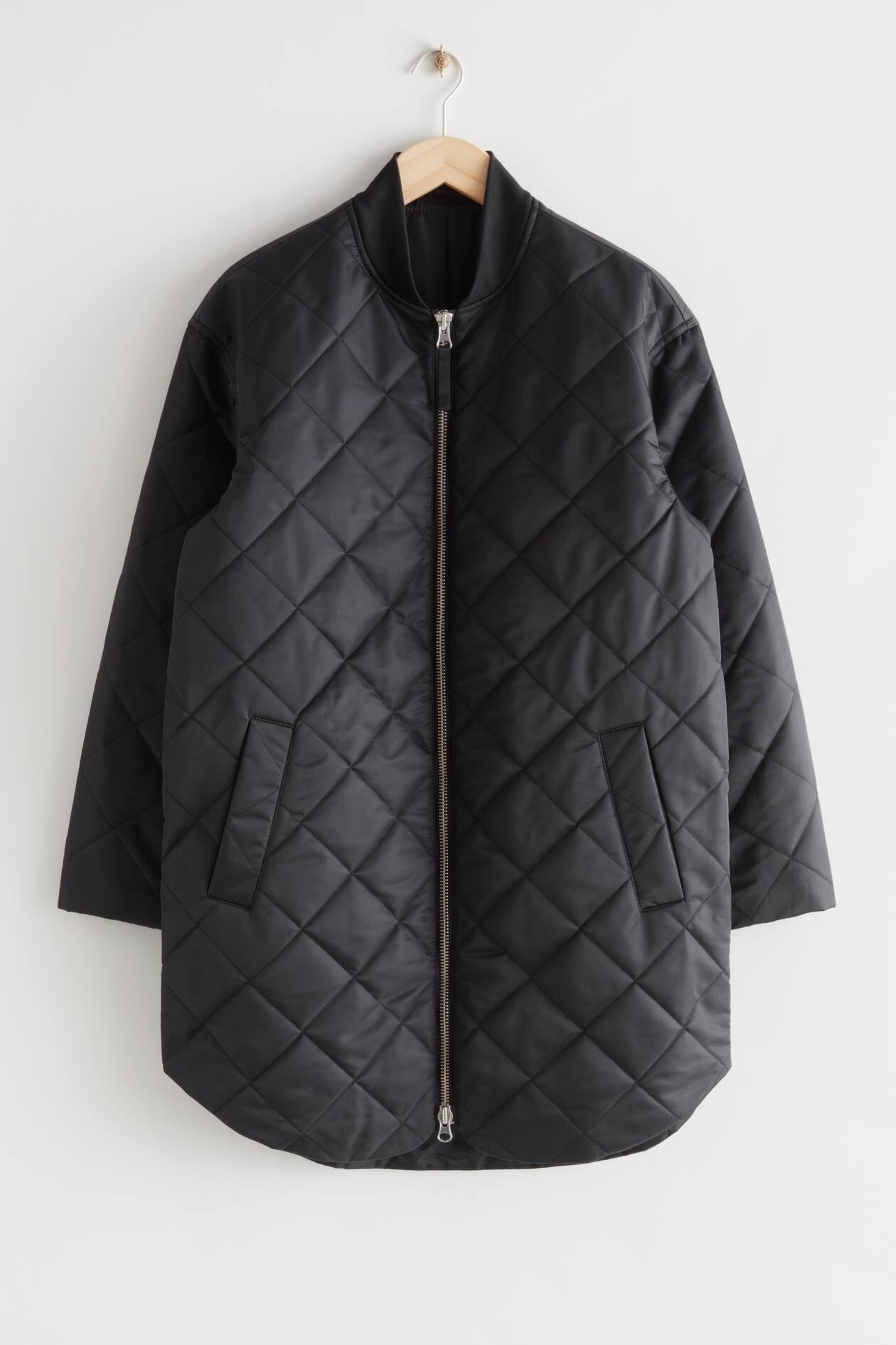 Oversized quiltad jacka - Svart - DAM | H&M SE