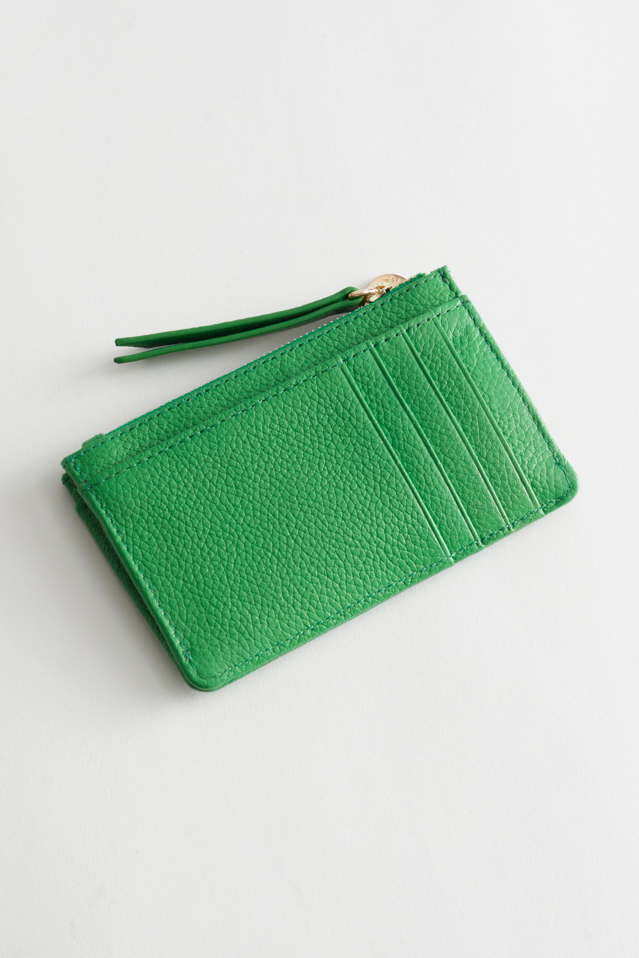 Leather Card Wallet - Green - Ladies | H&M GB