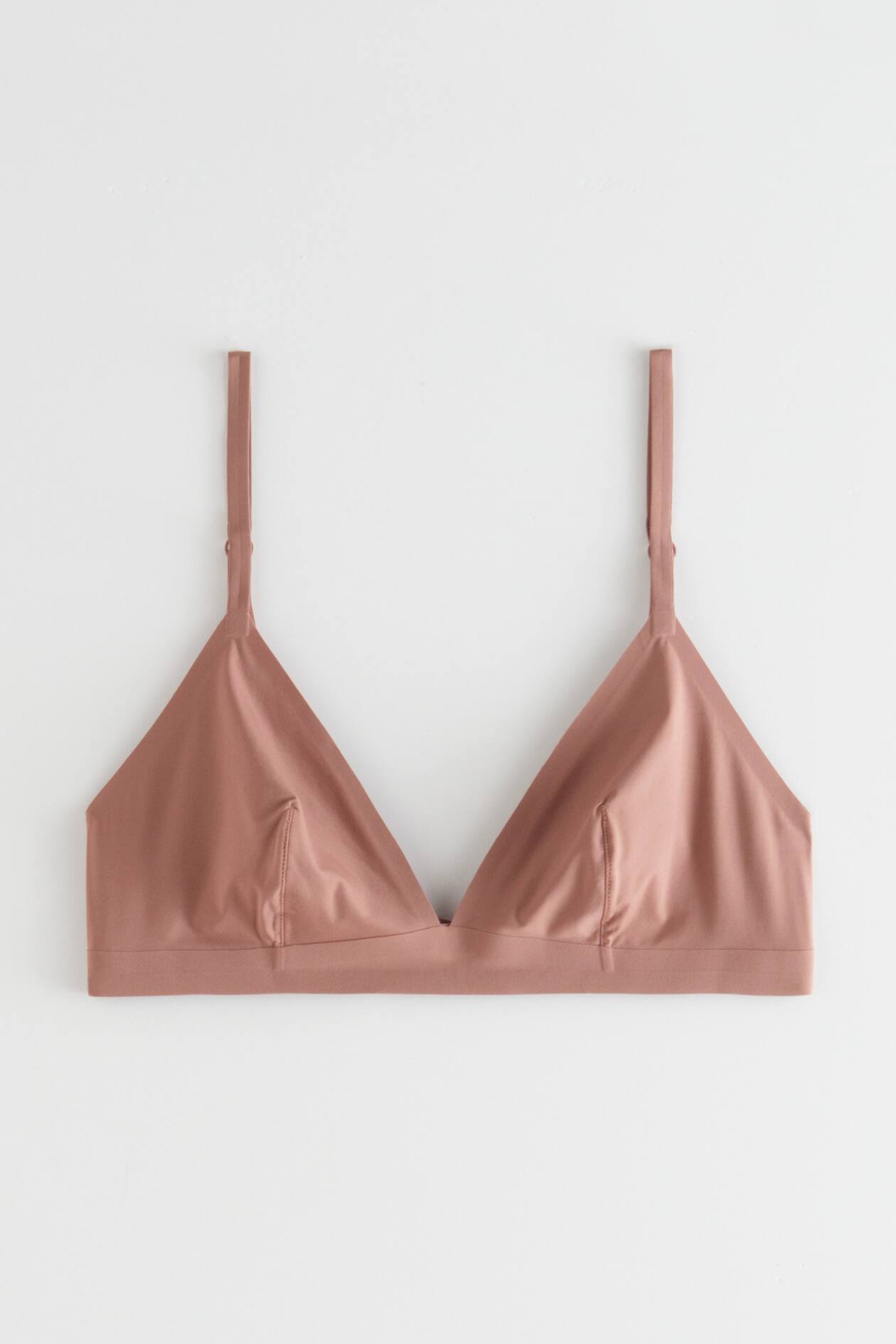 Seamless Soft Triangle Bra - Brown - Ladies | H&M GB
