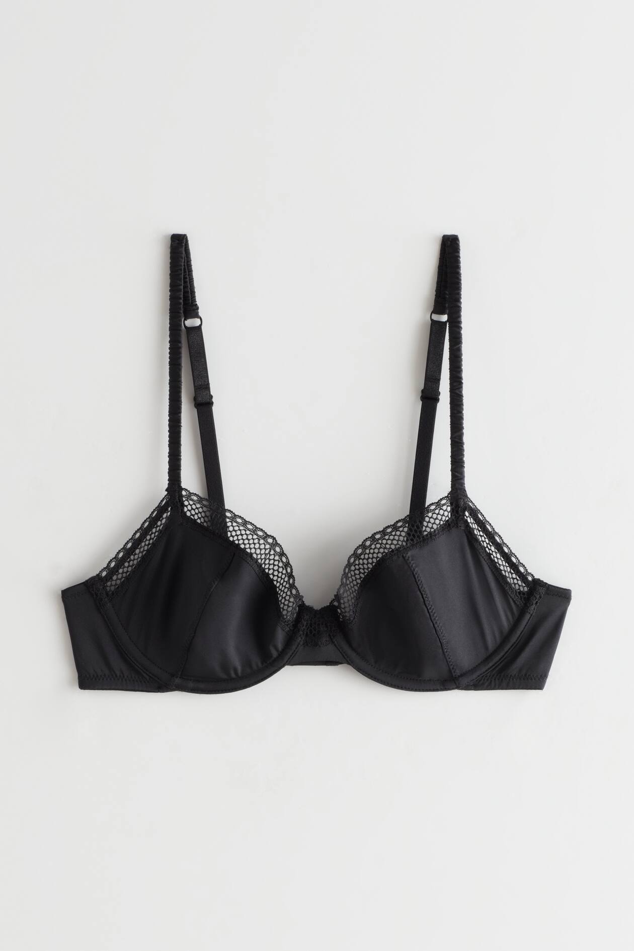 Underwire Lace Bra - Short - Black - Ladies | H&M GB