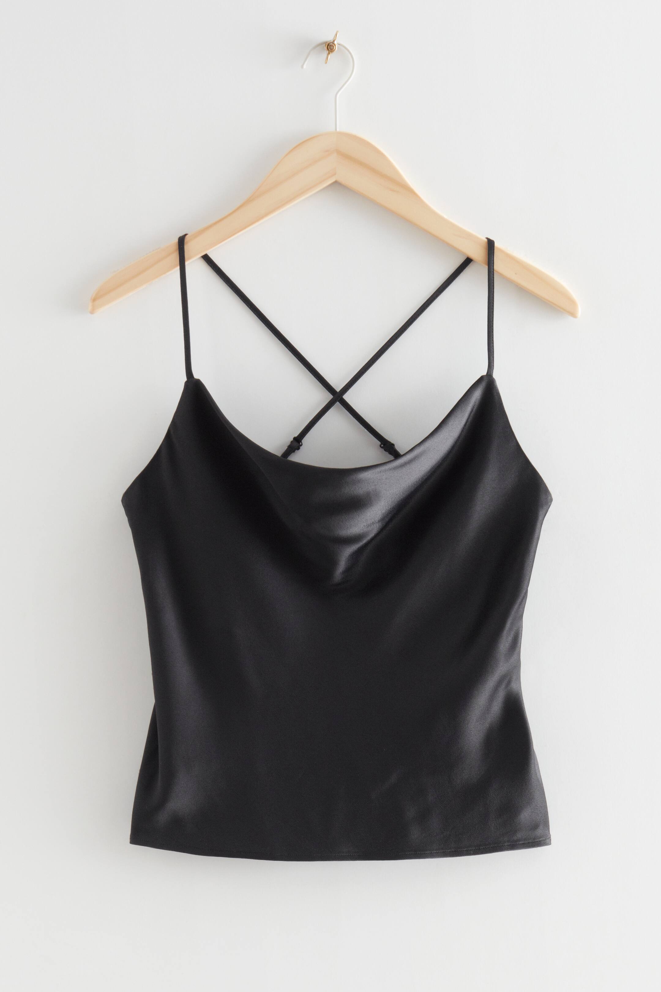 Strappy Criss-Cross Top - Black - Ladies | H&M GB