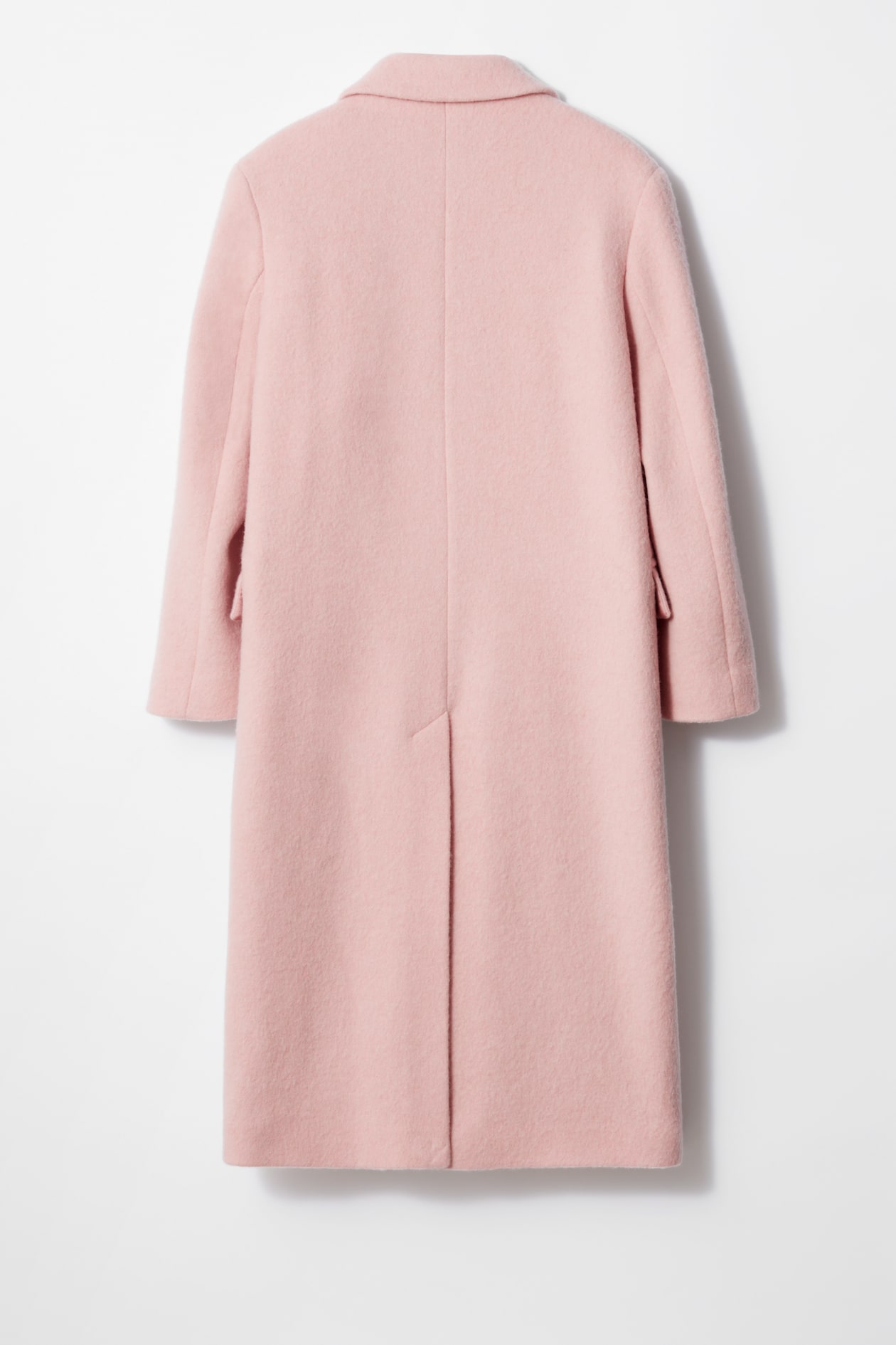 Double-Breasted Wool Coat - Light pink - Ladies | H&M GB