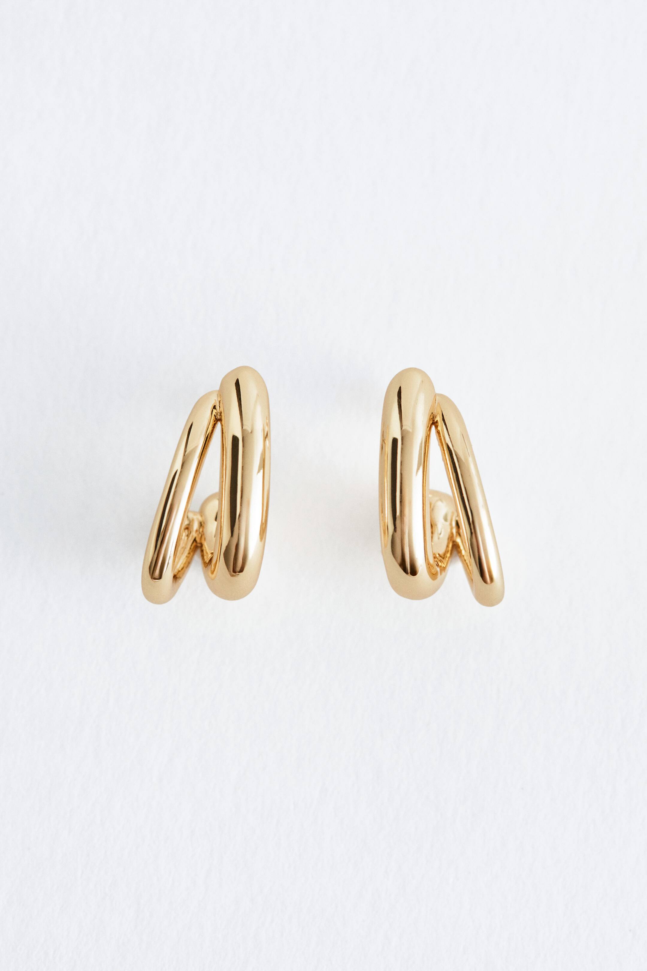 Small Double Hoops - Gold - Ladies | H&M GB
