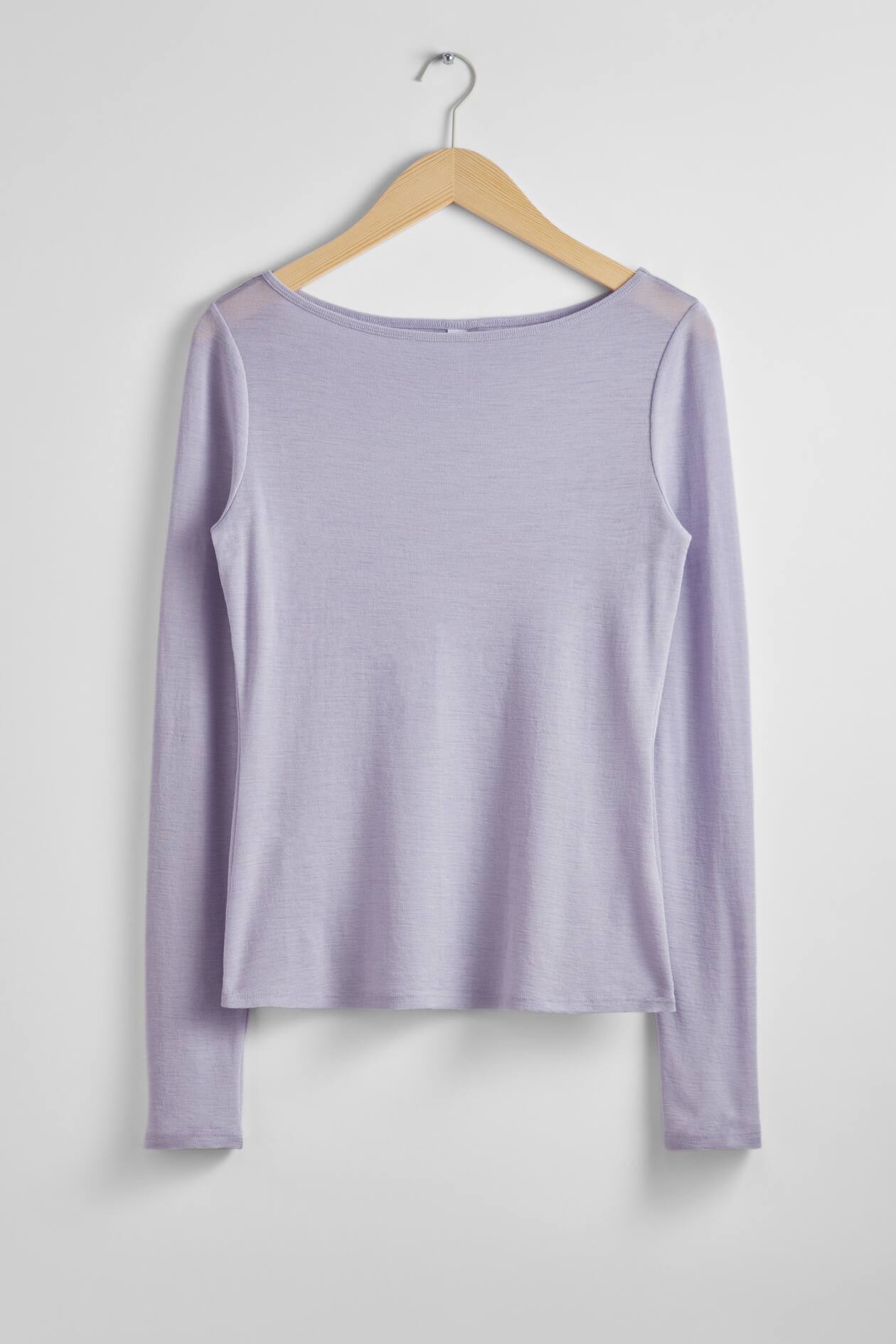 Wolloberteil mit U-Boot-Ausschnitt - Flieder - Ladies | H&M AT