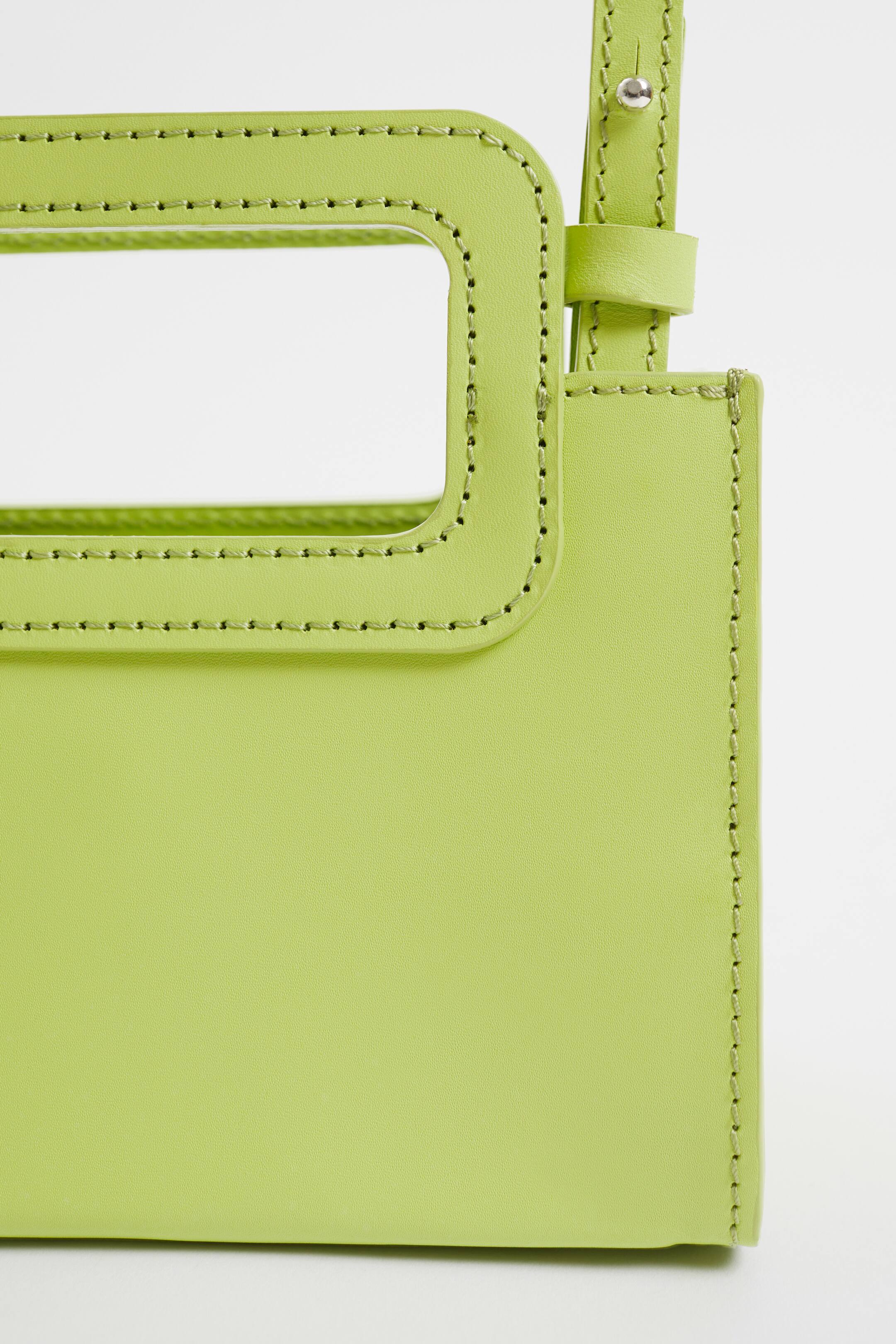 Mini Leather Shoulder Bag - Pistachio - Ladies | H&M GB