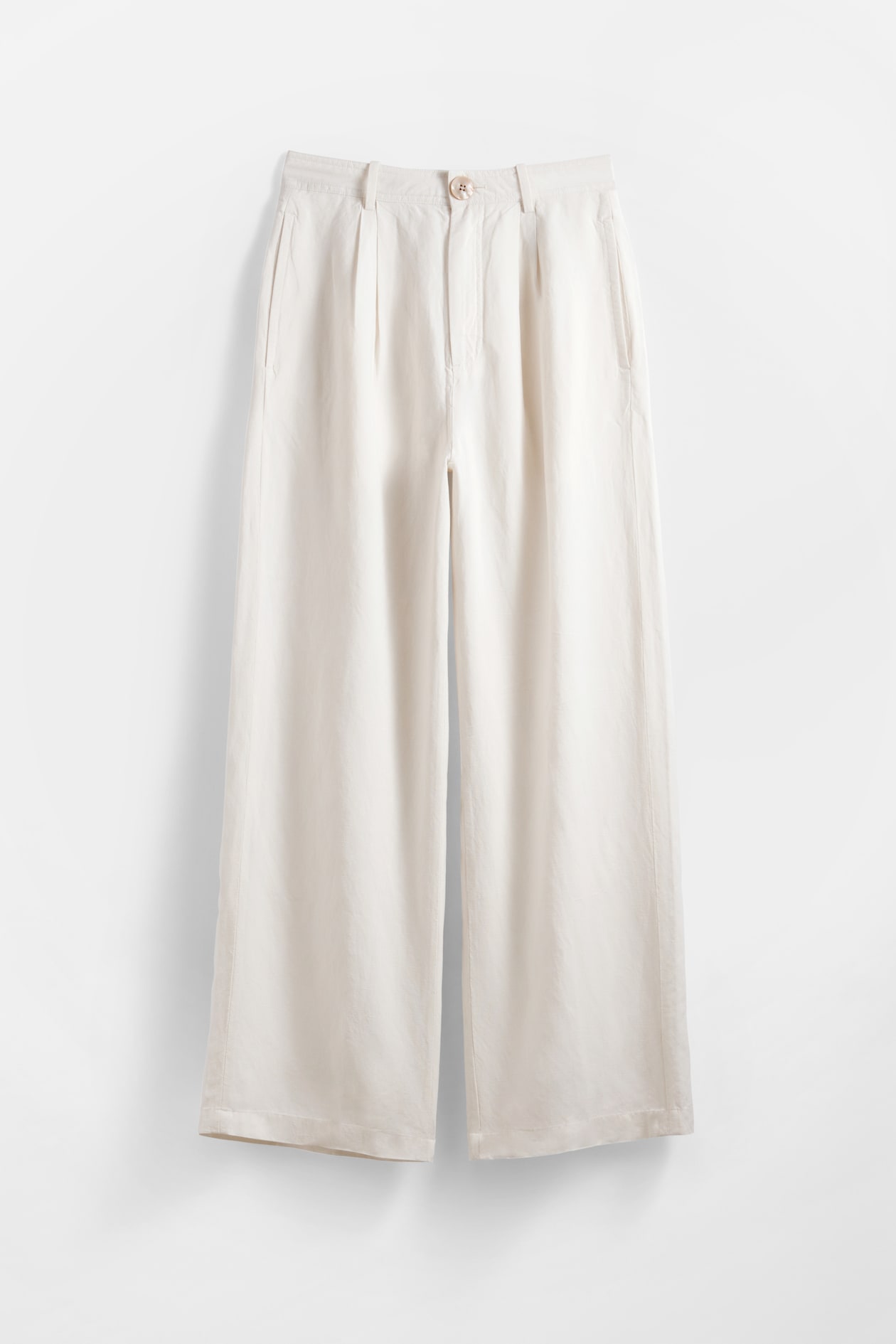 Relaxed Breezy Trousers - Cream - Ladies | H&M GB