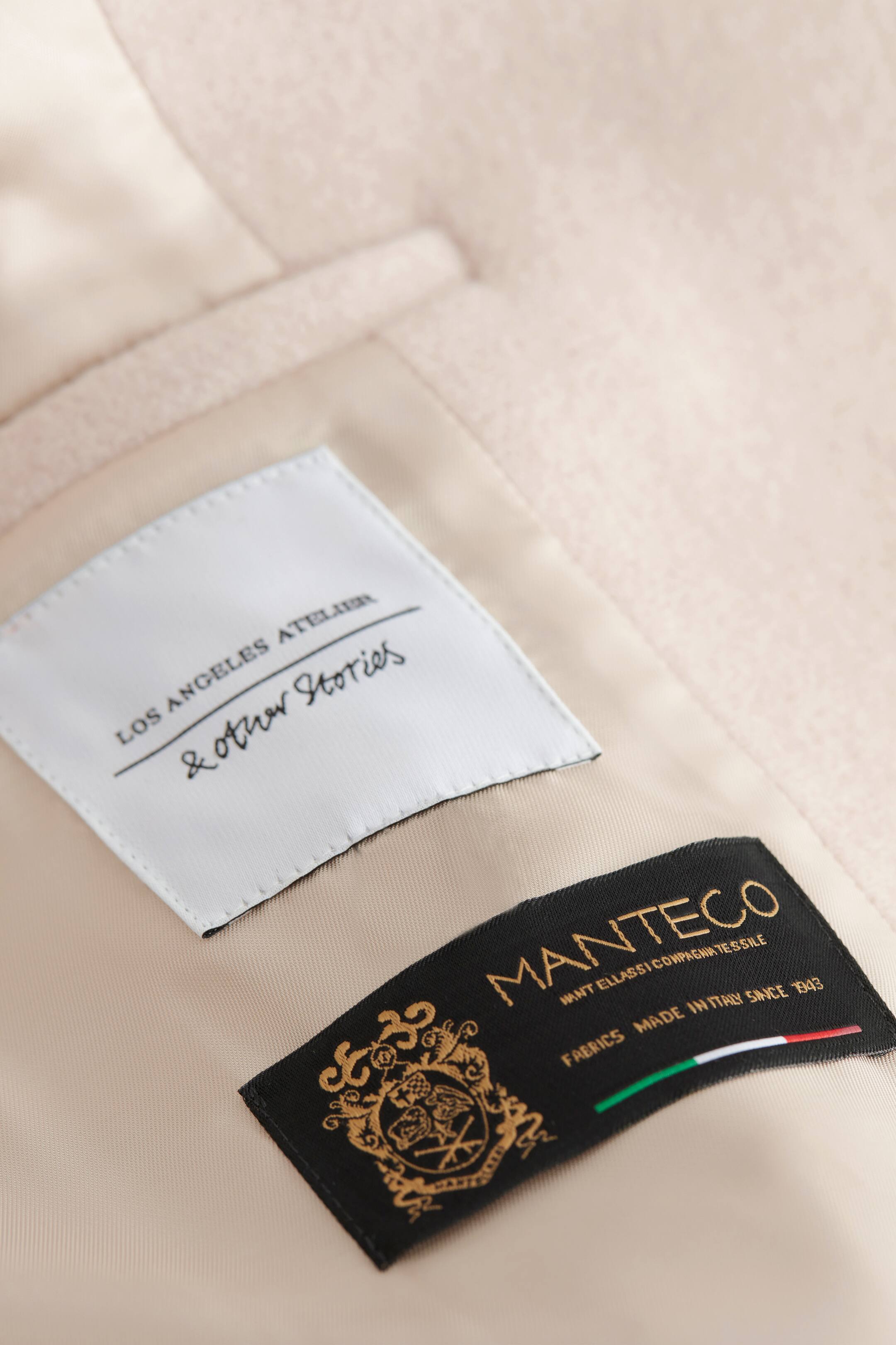 Boxy Double-Breasted Wool Coat - Hvid - DAME | H&M DK