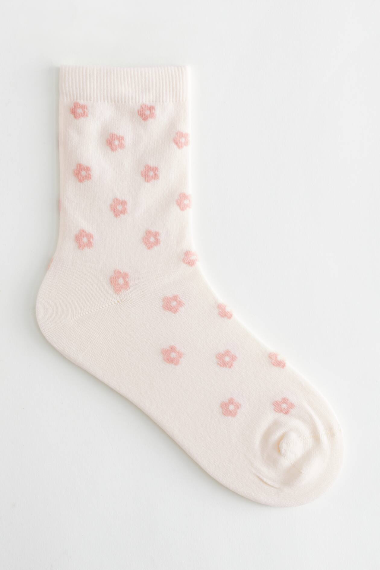 Floral Socks - White - Ladies | H&M GB