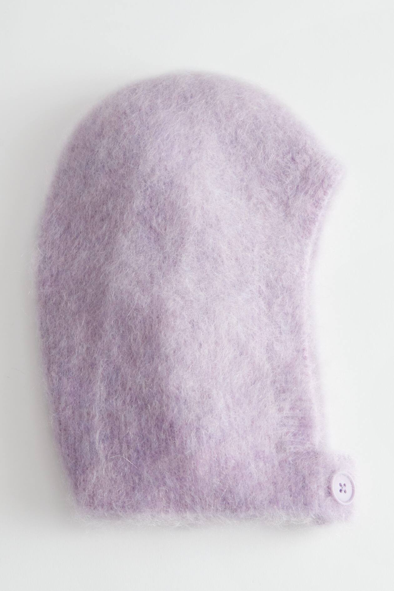 Fuzzy Knit Balaclava Hood - Lilac - Ladies | H&M GB