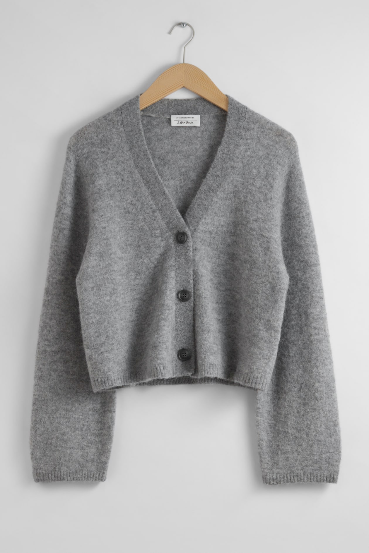 Oversized Knit Cardigan - Grey - Ladies | H&M GB