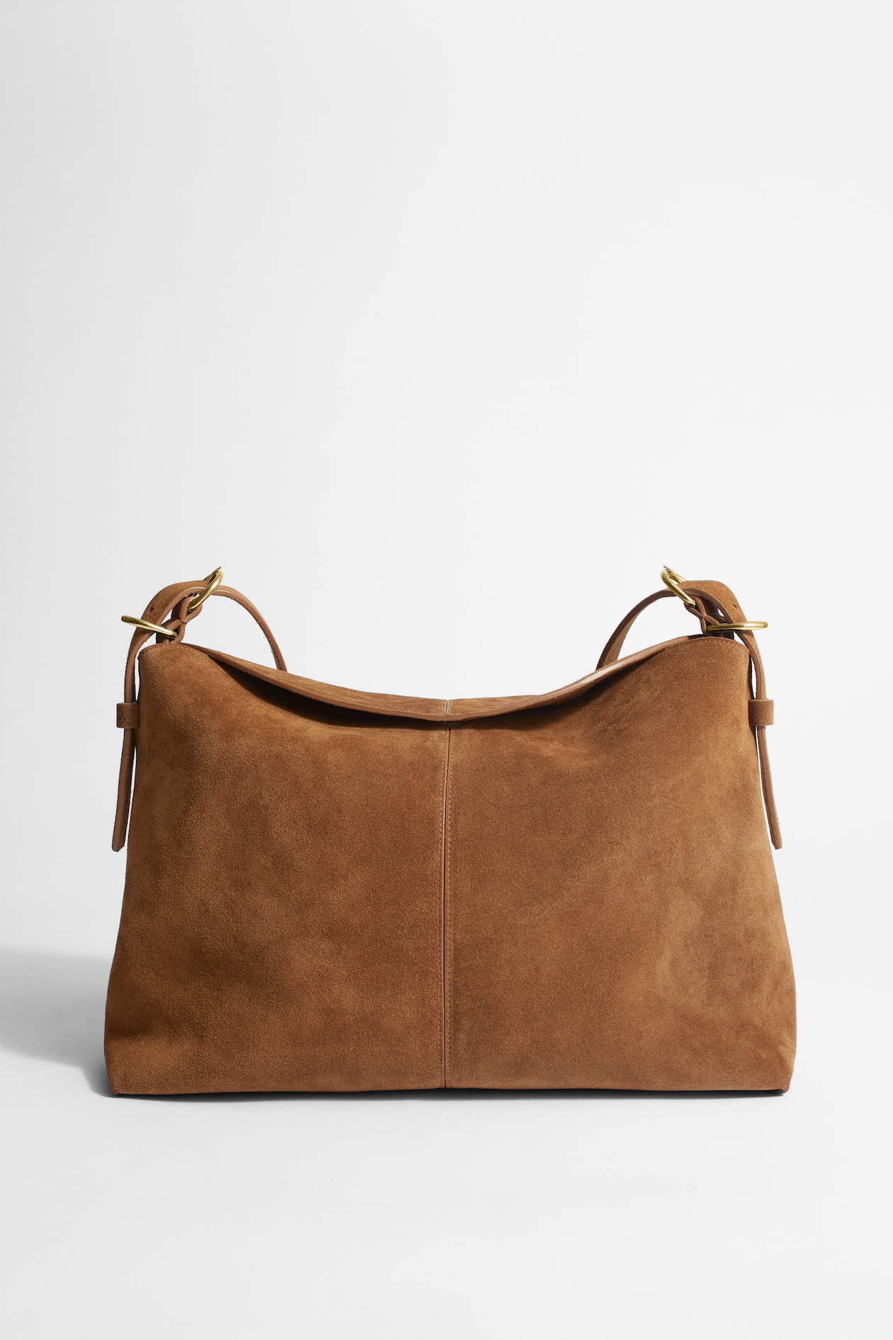 Suuri nahkainen olkalaukku - Ruskea - NAISET | H&M FI