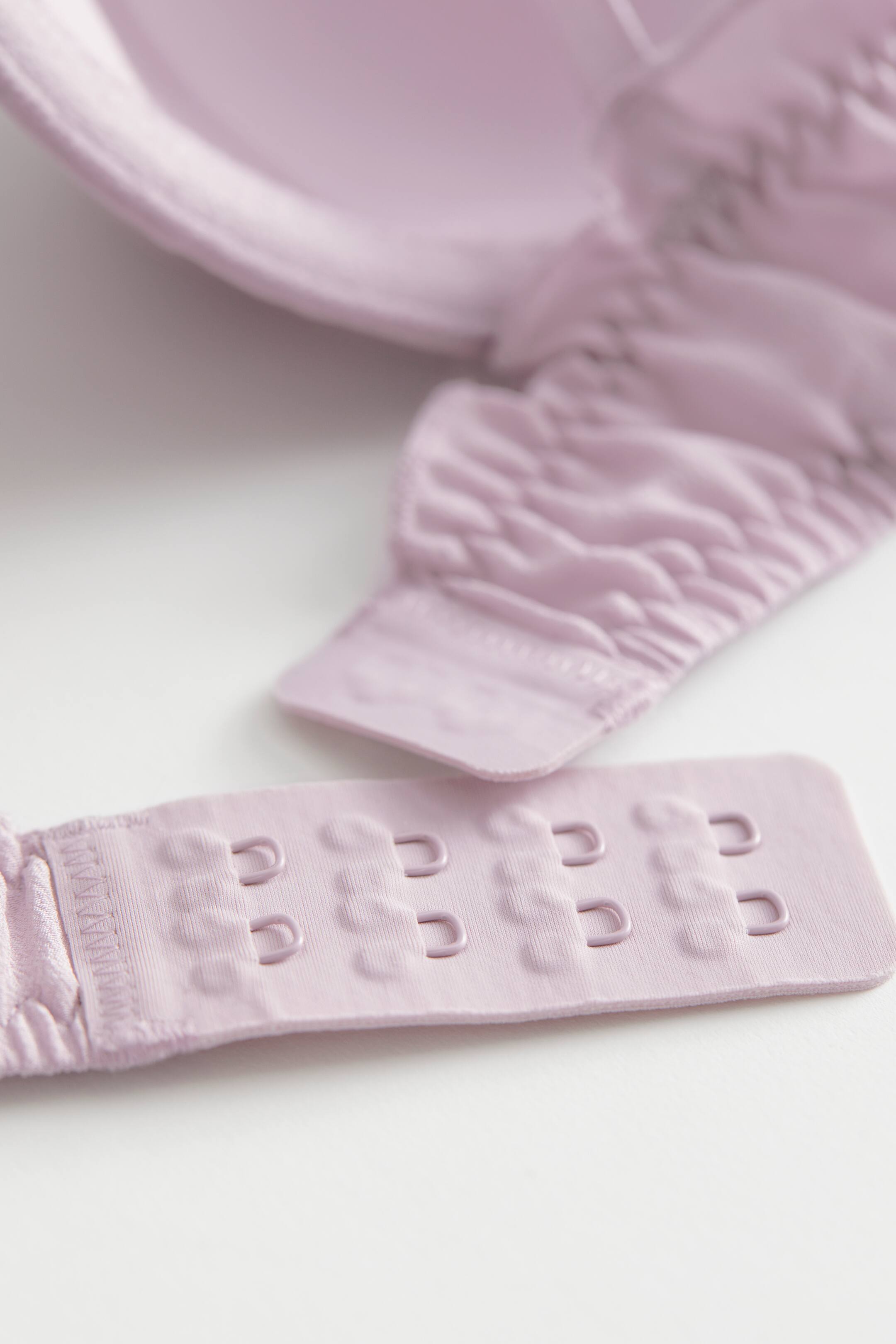 Padded Mulberry Silk Bra - Lilac - Ladies | H&M GB