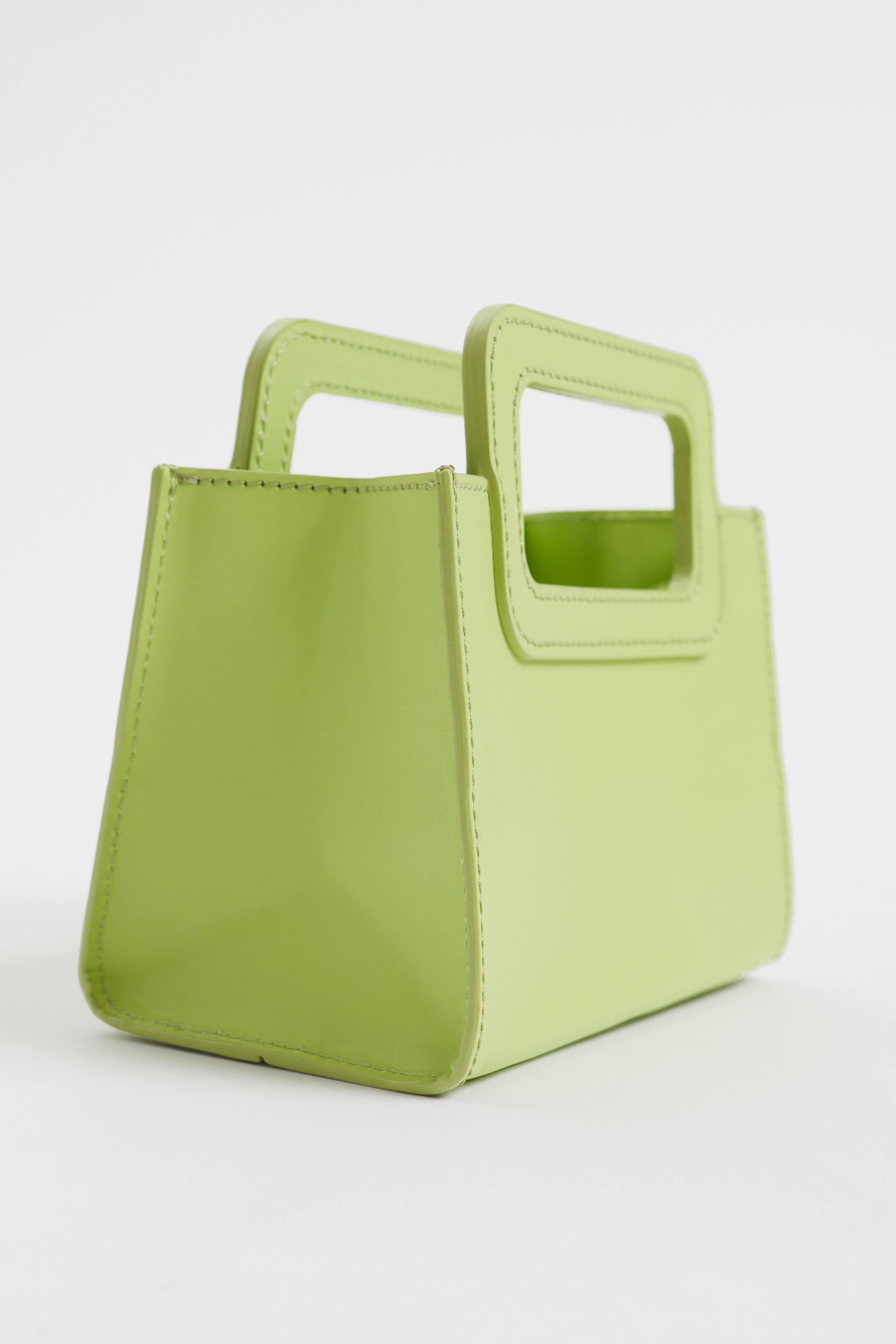 Mini Leather Shoulder Bag - Pistachio - Ladies | H&M GB