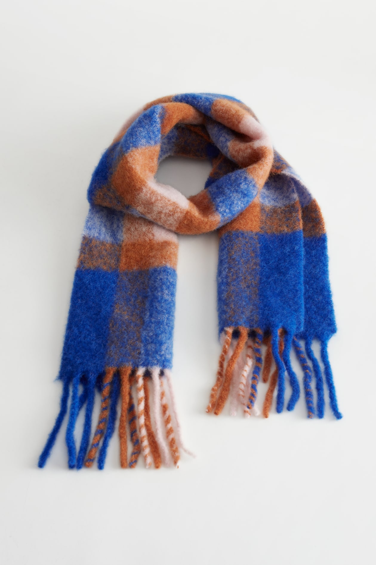 Hairy Wool Scarf - Blue - Ladies | H&M GB