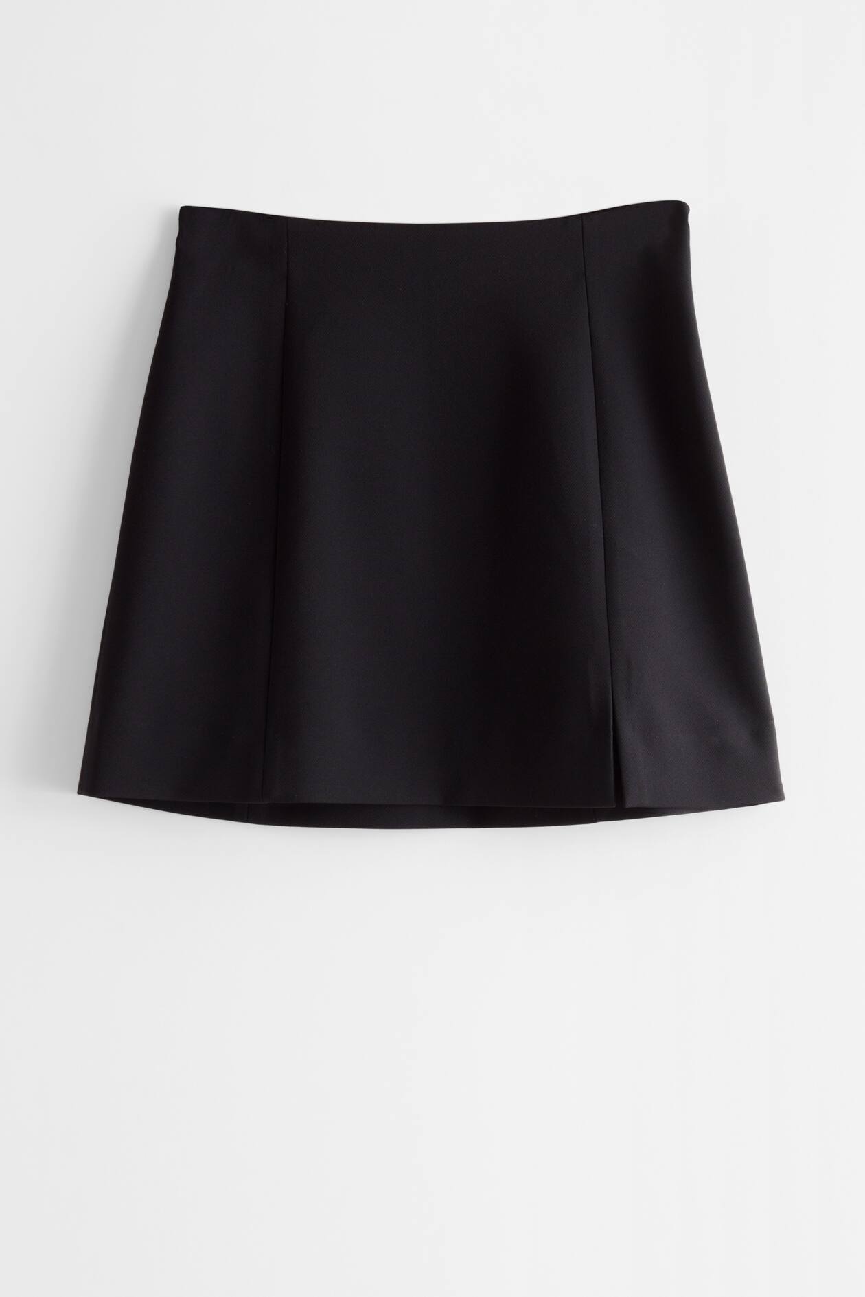 Kort nederdel i A-facon - Sort - DAME | H&M DK