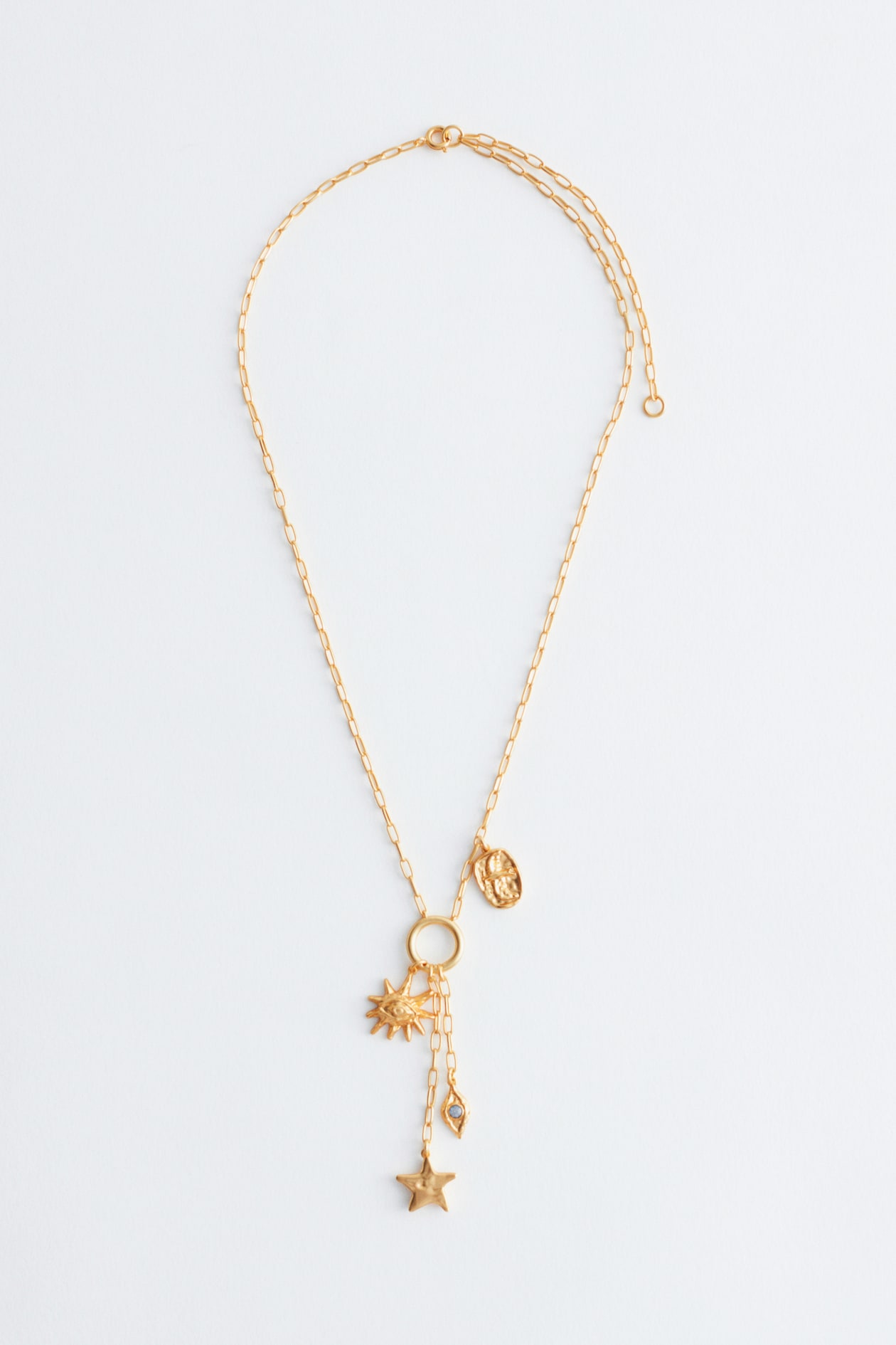 Colar Lariat com pendentes - Dourado - SENHORA | H&M PT
