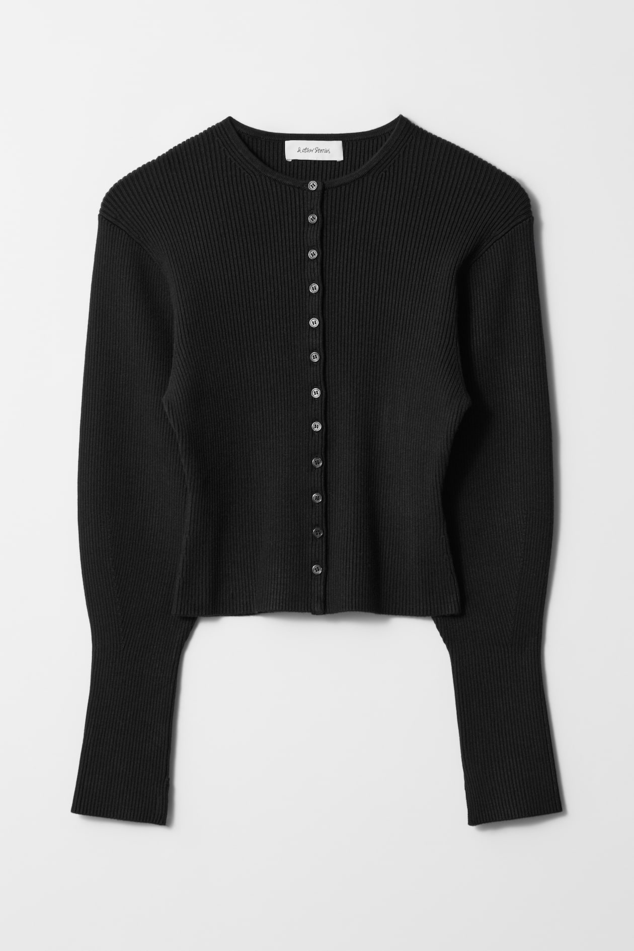 Cardigan ajusté en maille côtelée - Noir - FEMME | H&M FR
