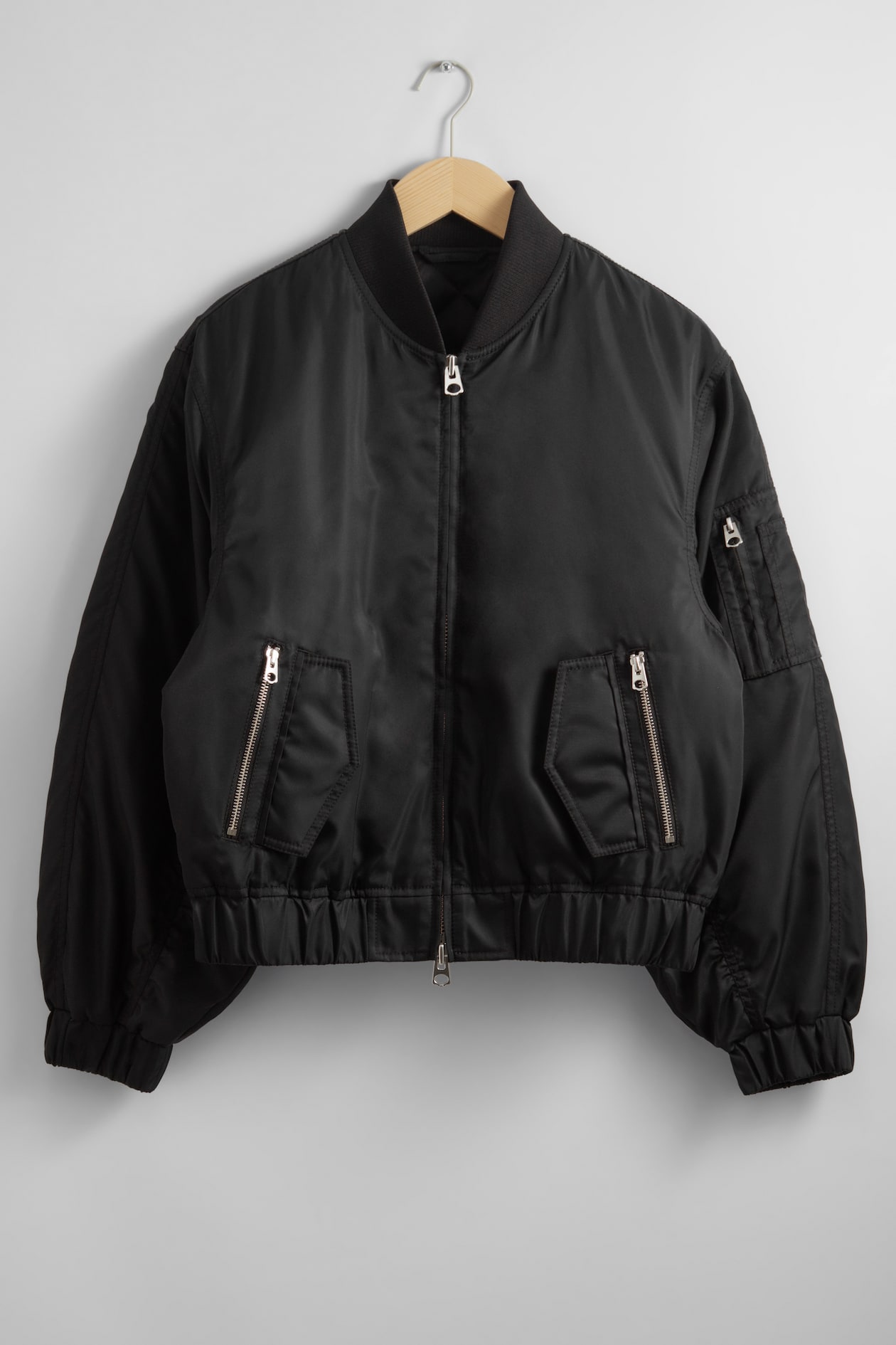 Boxy Zip-Up Jacket - Black - Ladies | H&M GB