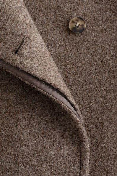 Asymmetric Wool Jacket - Mole - Ladies | H&M GB