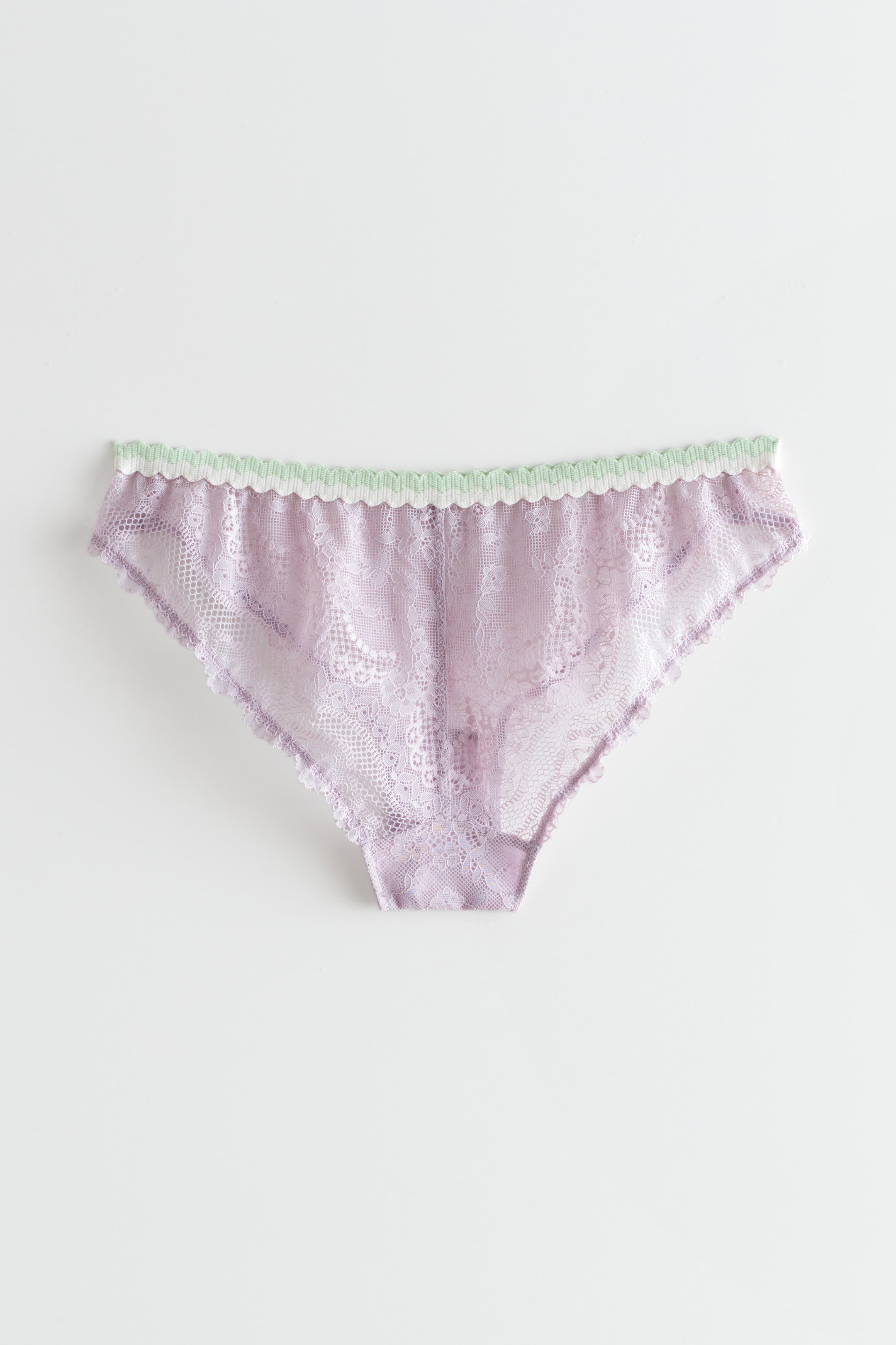Floral Lace Mini Briefs - Lilac - Ladies | H&M GB